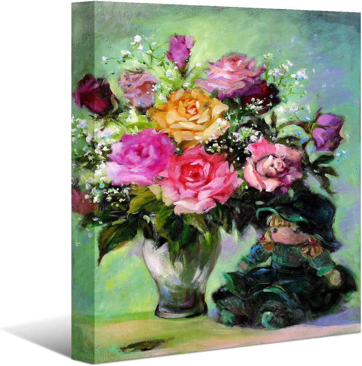 AVOI Pink Roses Art Painting Reproductions.Giclee Canvas Print Wall Art ...