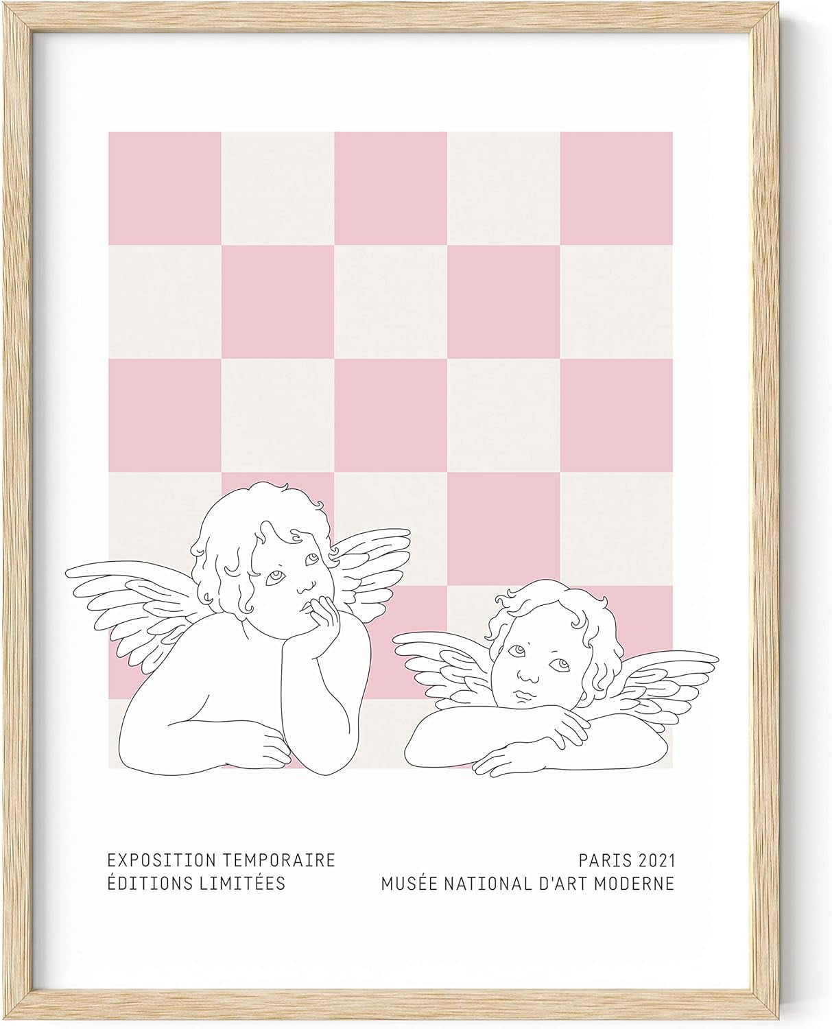 AVOI Pink Wall Art, Pink Unframed Wall Art, Danish Pastel Décor, Pastel ...