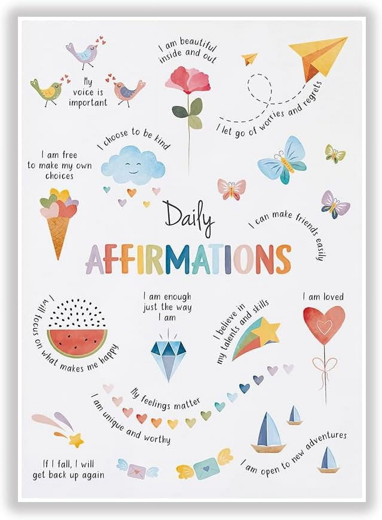 AVOI Positive Affirmation Poster, Therapy Office Decor, Mental Health ...