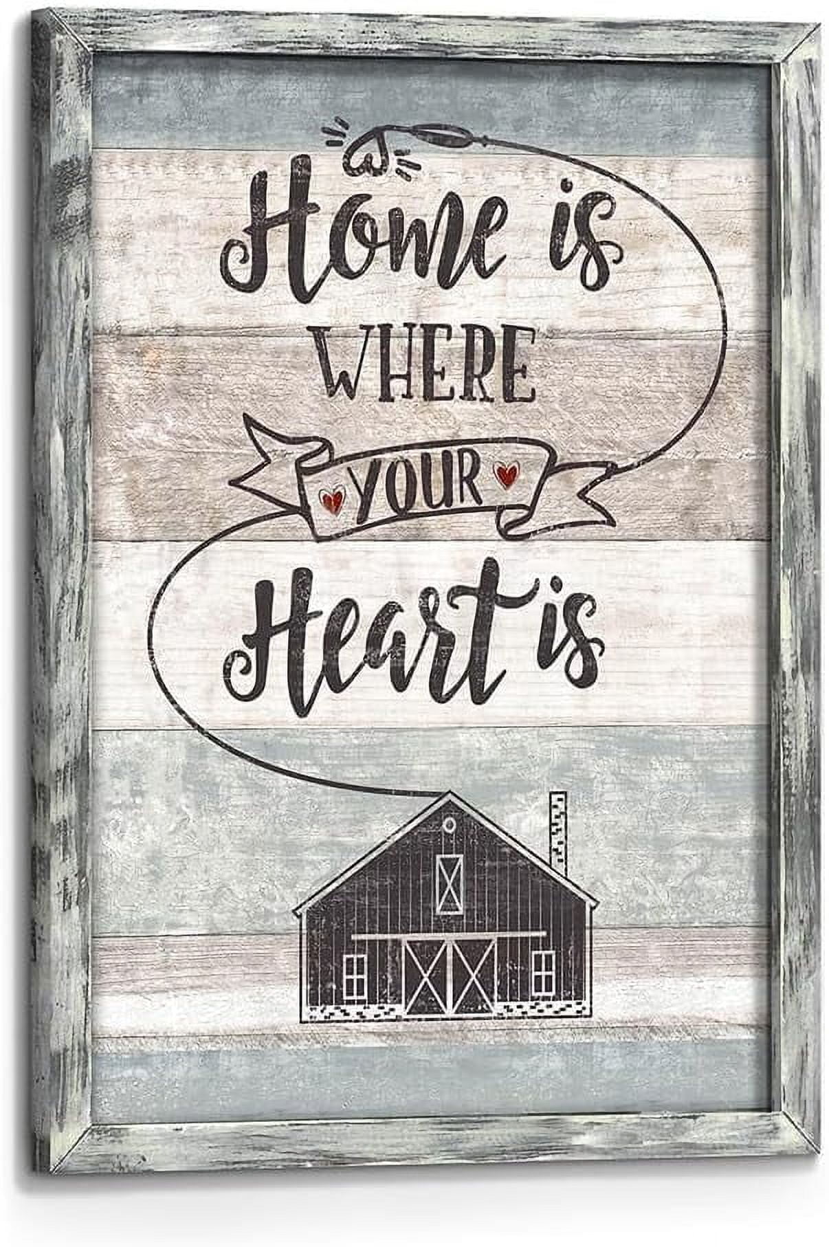 AEFER Positive Home Quotes Wall Art: Unframed Inspirational Saying ...