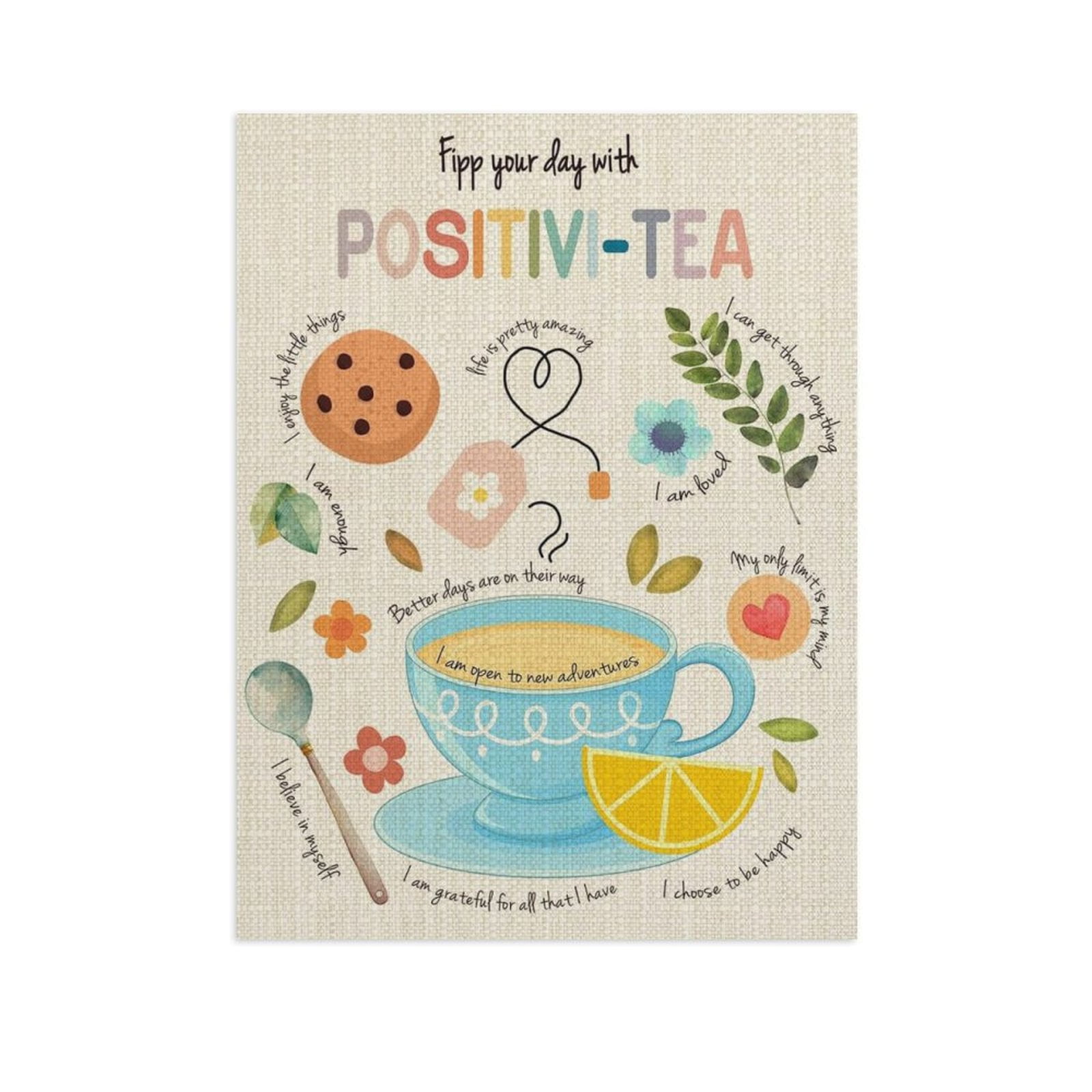 AVOI Positive Tea Poster,Motivational Poster,Inspirational s,Mental ...