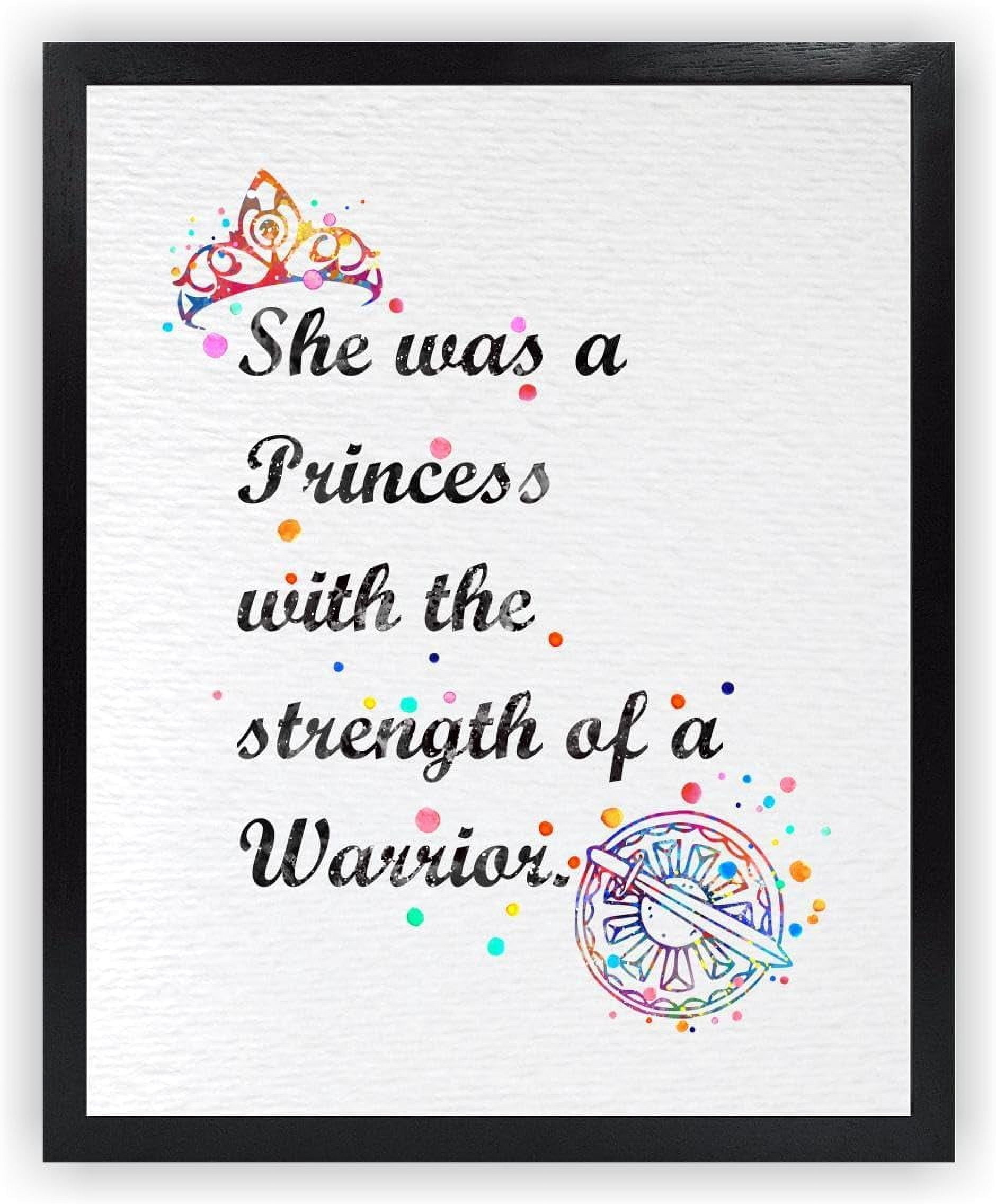 AVOI Princess with the Strength of A Warrior Inspirational Quotes ...