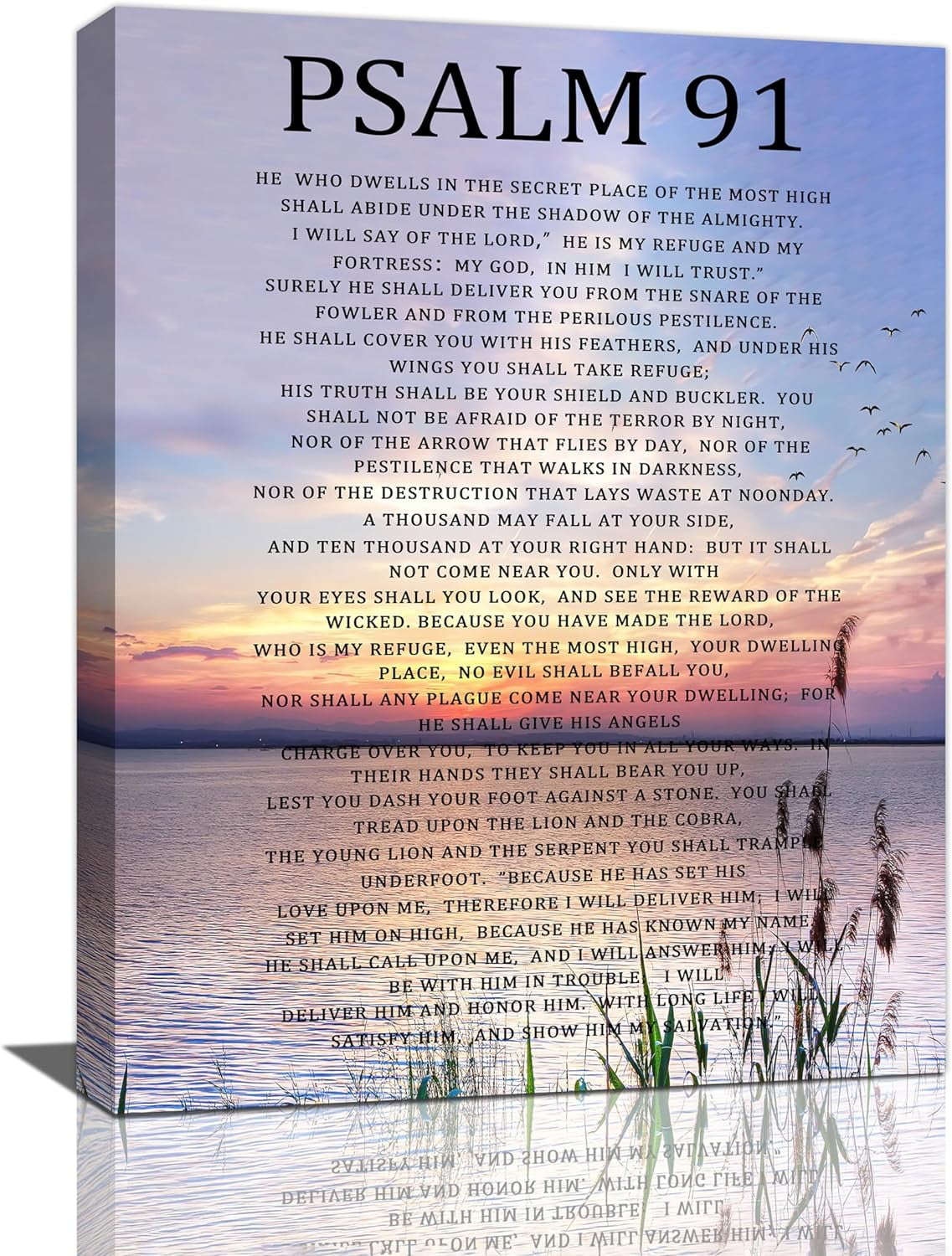 AVOI Psalm 91 Wall Art Psalms 91 Pictures Wall Decor Christian Canvas ...