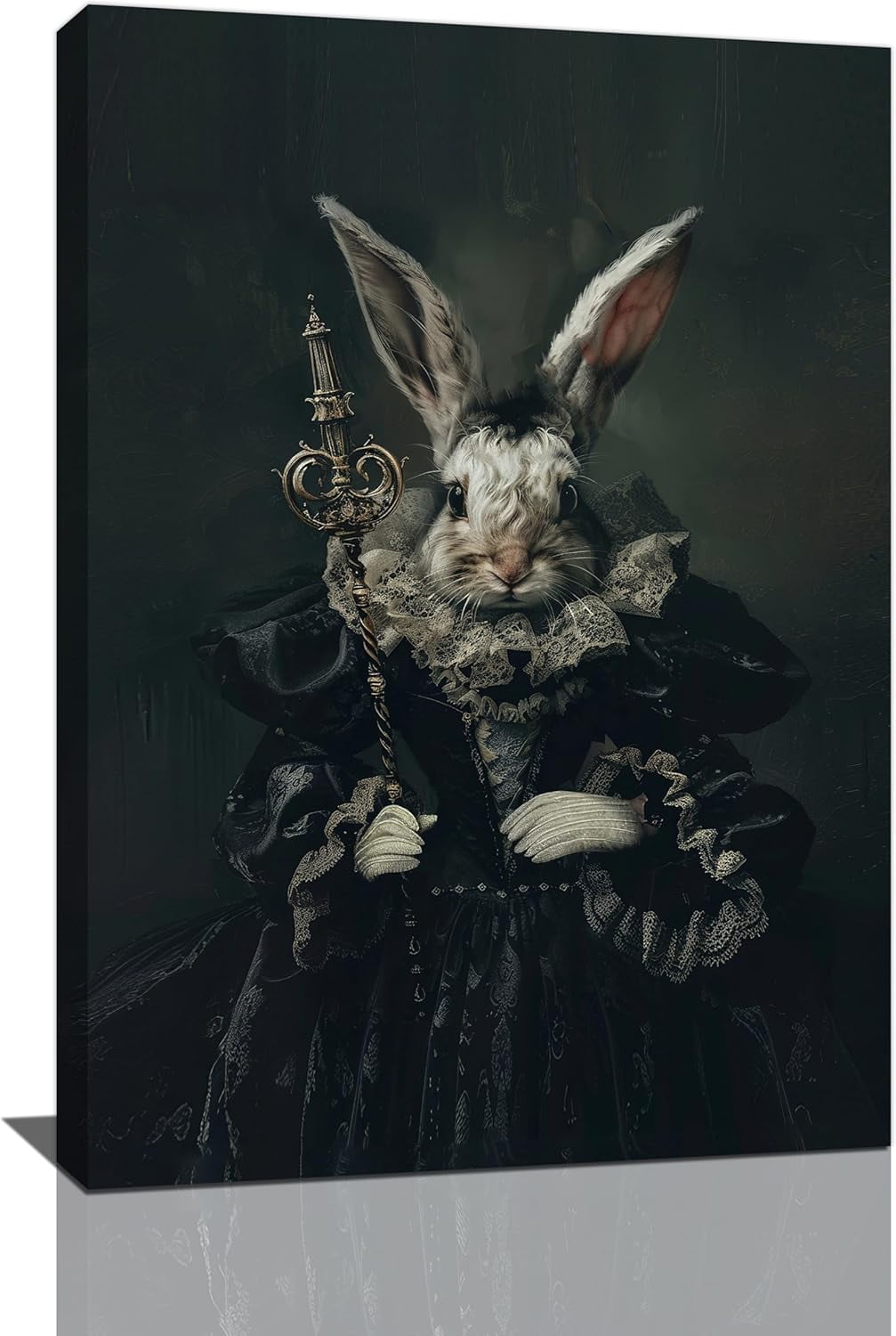 AVOI Rabbit Gothic Wall Art Dark Spooky Pictures Wall Decor Goth Horror ...