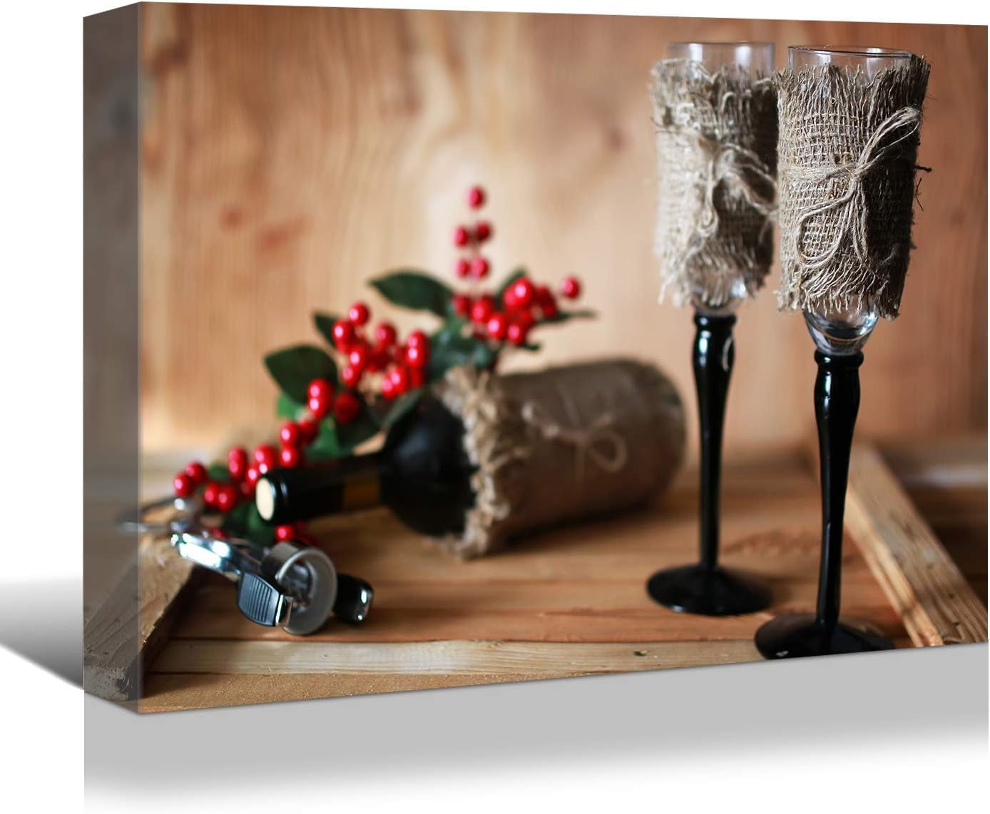 AVOI Red Wine Canvas Wall Art for Kitchen Canvas Prints Artwork Dining ...