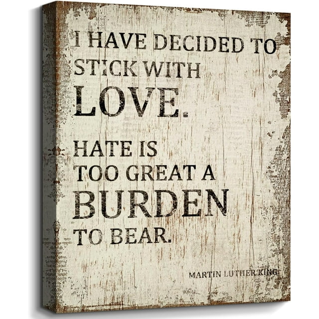 AVOI Retro Inspiral Canvas Art I Have Decided to Stick With Love Martin ...
