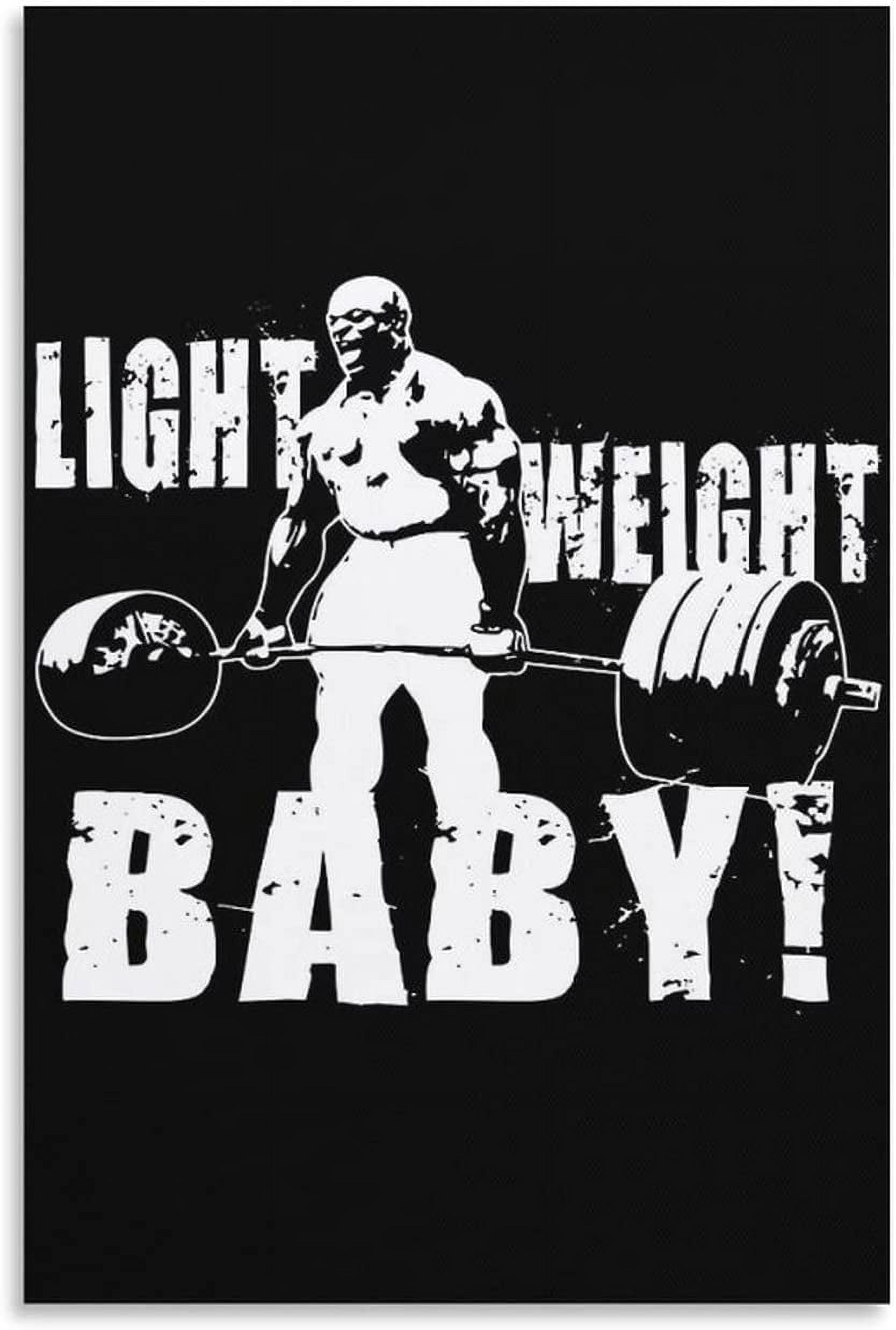 AVOI Ronnie Coleman Bodybuilder Light Weight Baby Motivational Canvas ...