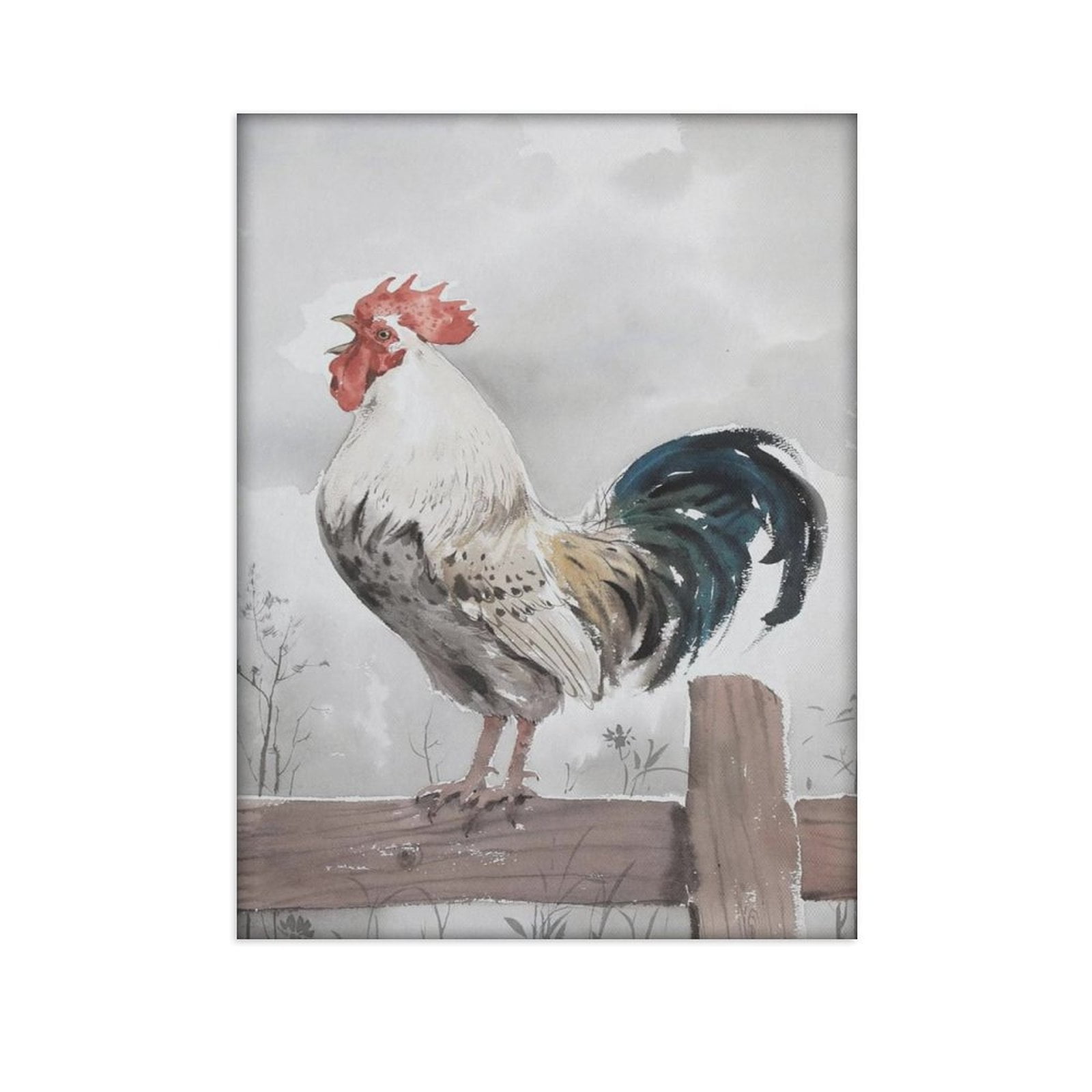 AVOI Rooster Pictures Kitchen Wall Decor: Chicken Paintings Farmhouse ...
