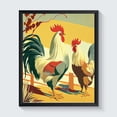 AVOI Roosters Retro Art Print Poster, Vintage Animal Wall Art Decor ...