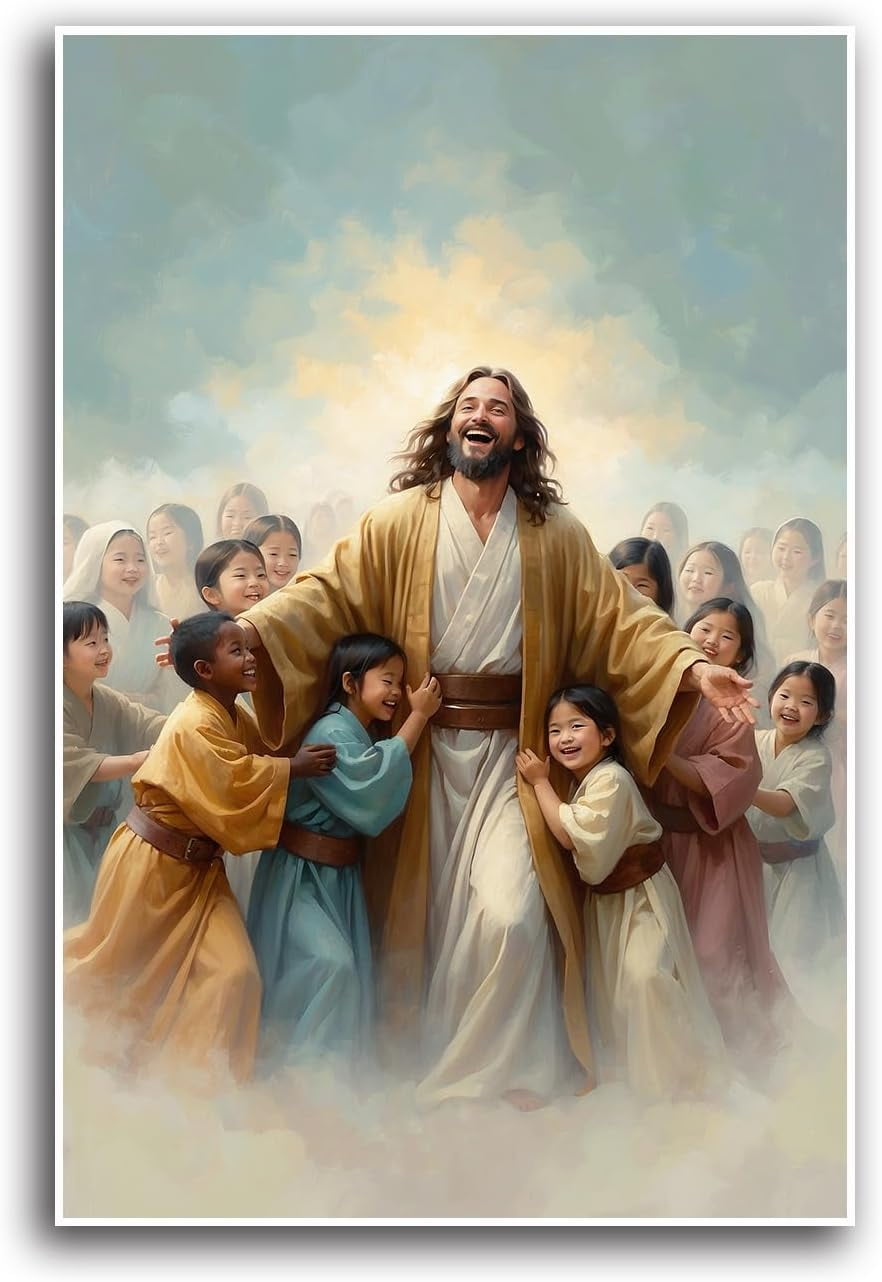 AVOI Sacred Heart of Jesus Picture Wall Art Divine Mercy Picture Canvas ...