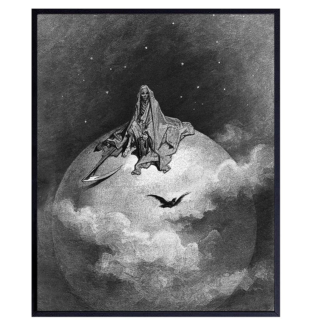 AVOI Satanic Decor-Grim Reaper Poster-Satan-Lucifer Merchandise ...