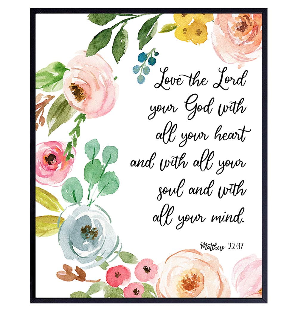AVOI Scripture Wall Decor for Living Room, Nursery, Baby Bedroom ...