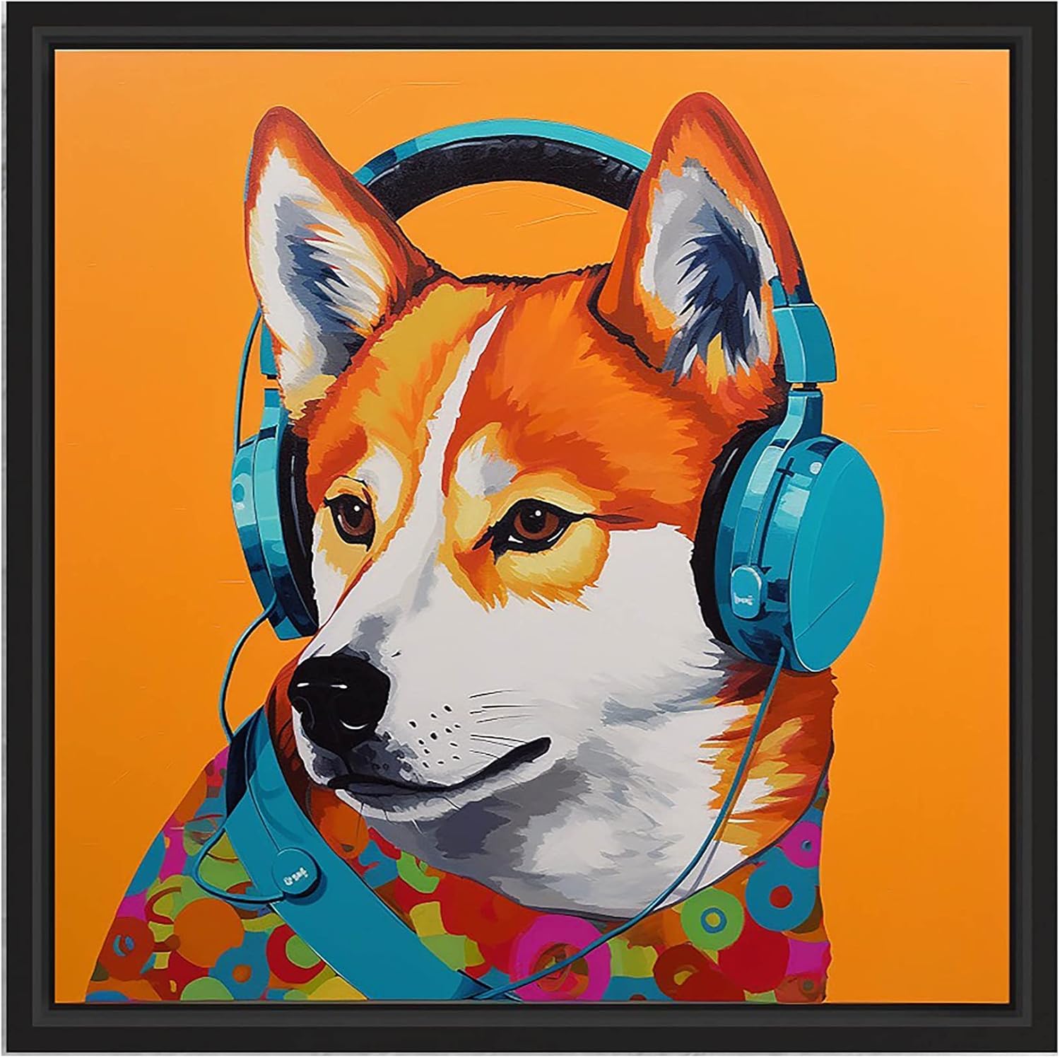 AVOI Shiba Inu Dog Art Print Poster, Wall art Painting Decor, Puppy Pop ...
