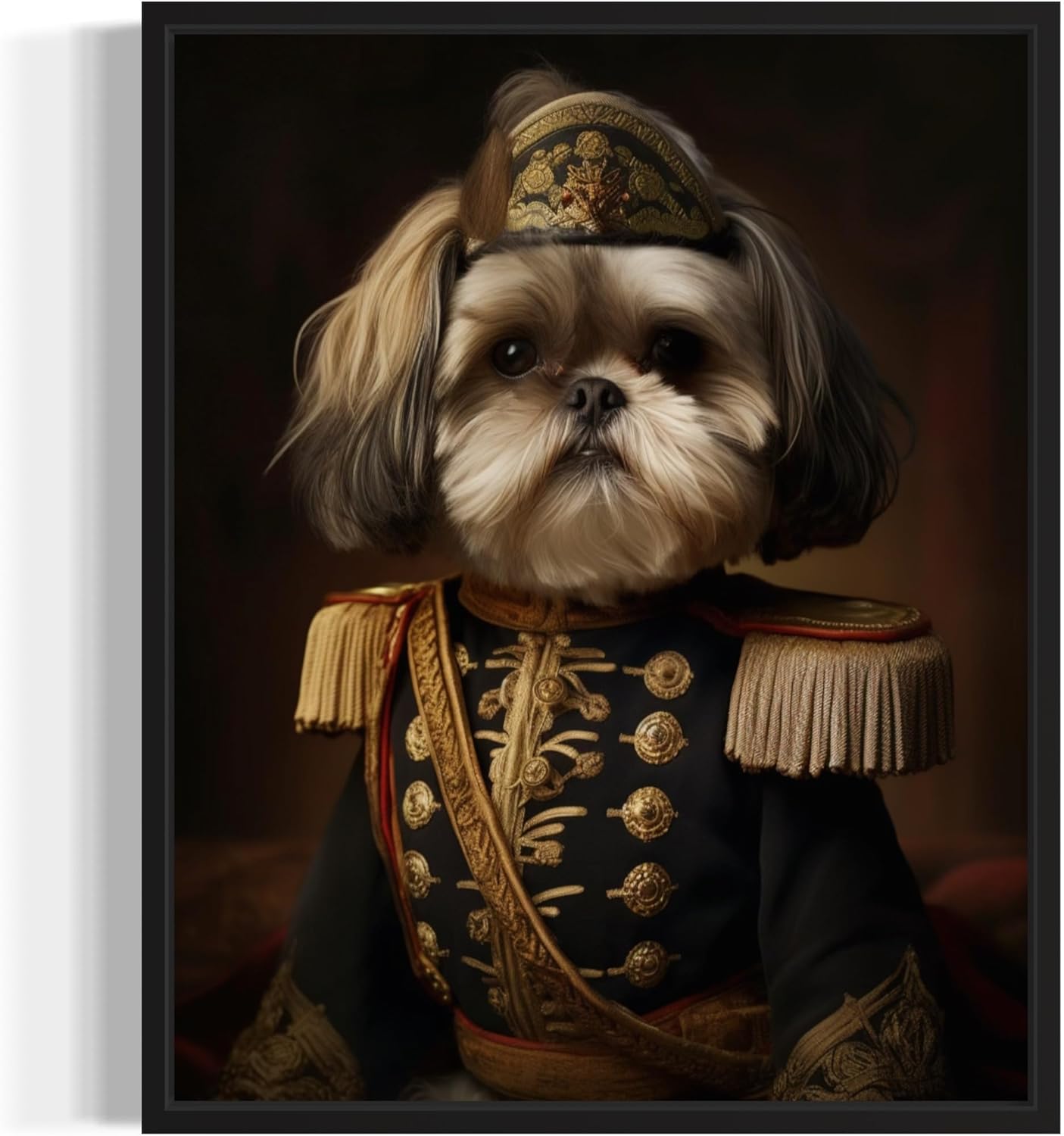 AVOI Shih Tzu Dog Poster Art Print, Dog Portrait Collection, Vintage ...