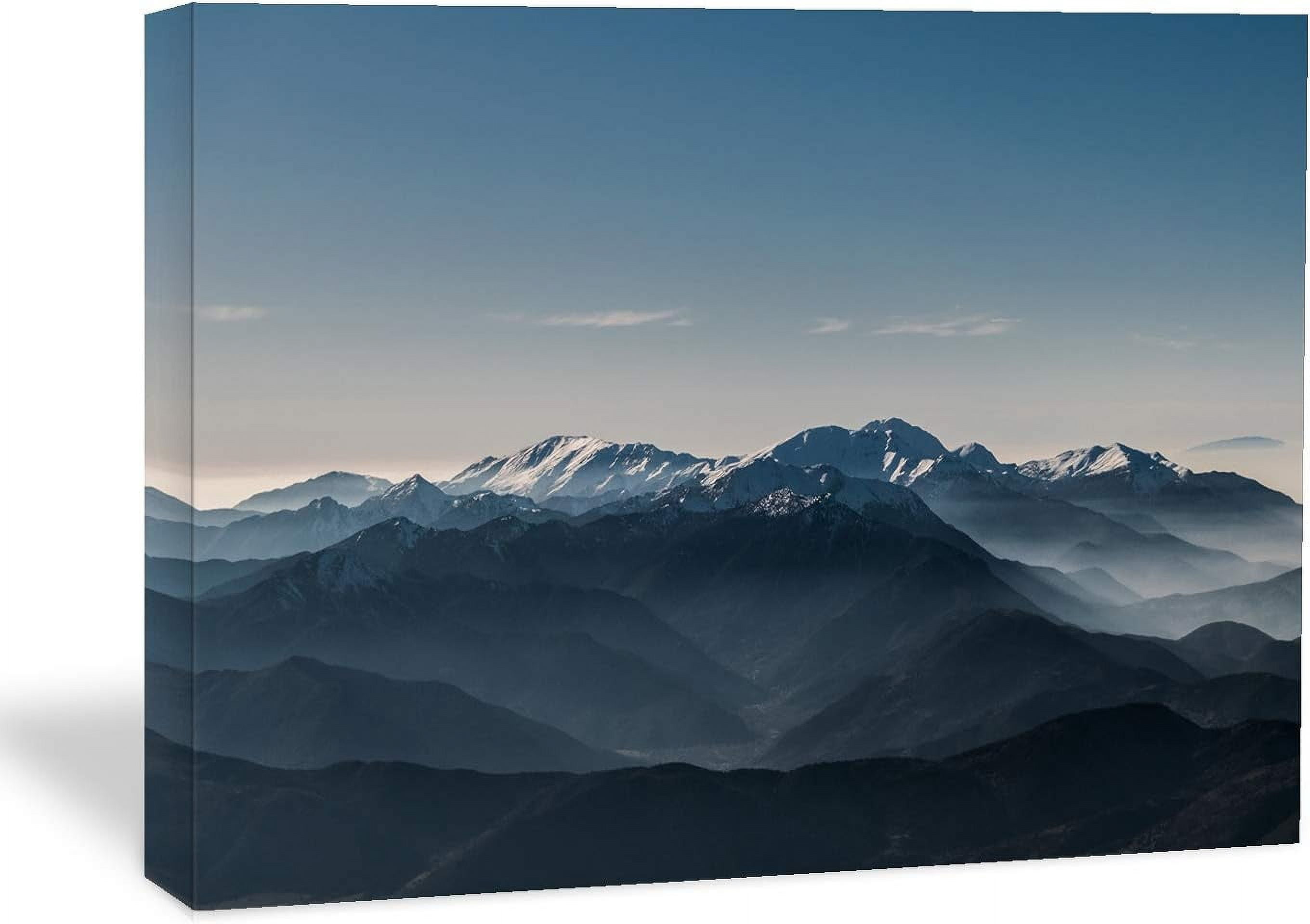 AVOI Snow Mountain Landscape Wall Art Canvas Prints for Living Room ...