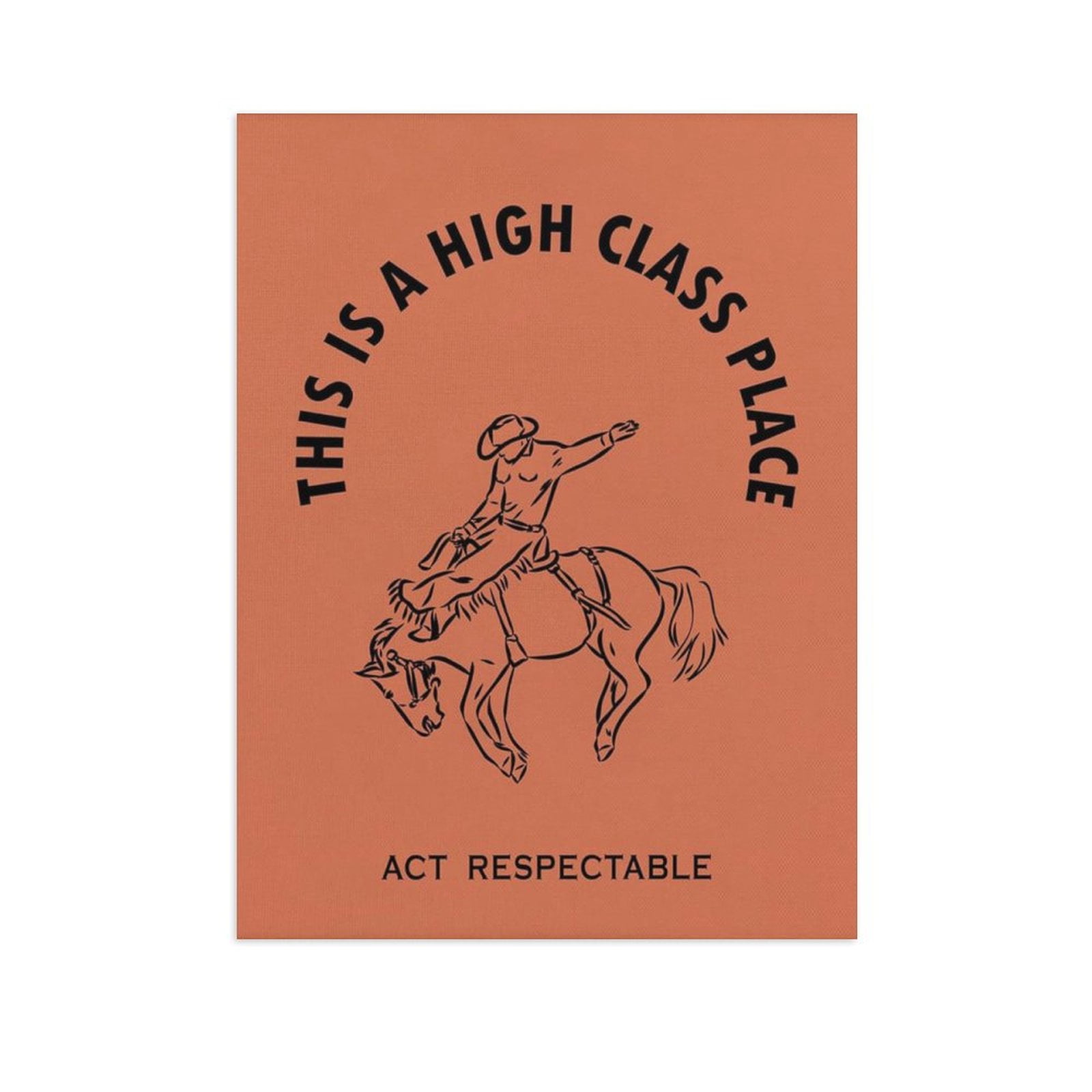 AVOI Southwestern High Class Place Act Respectable Poster, Western Wall ...