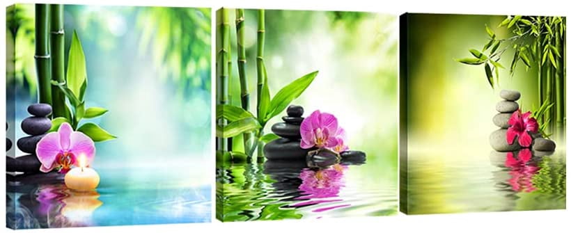AVOI Spa Zen Stone Canvas Prints Wall Art Paintings Pictures for Living ...