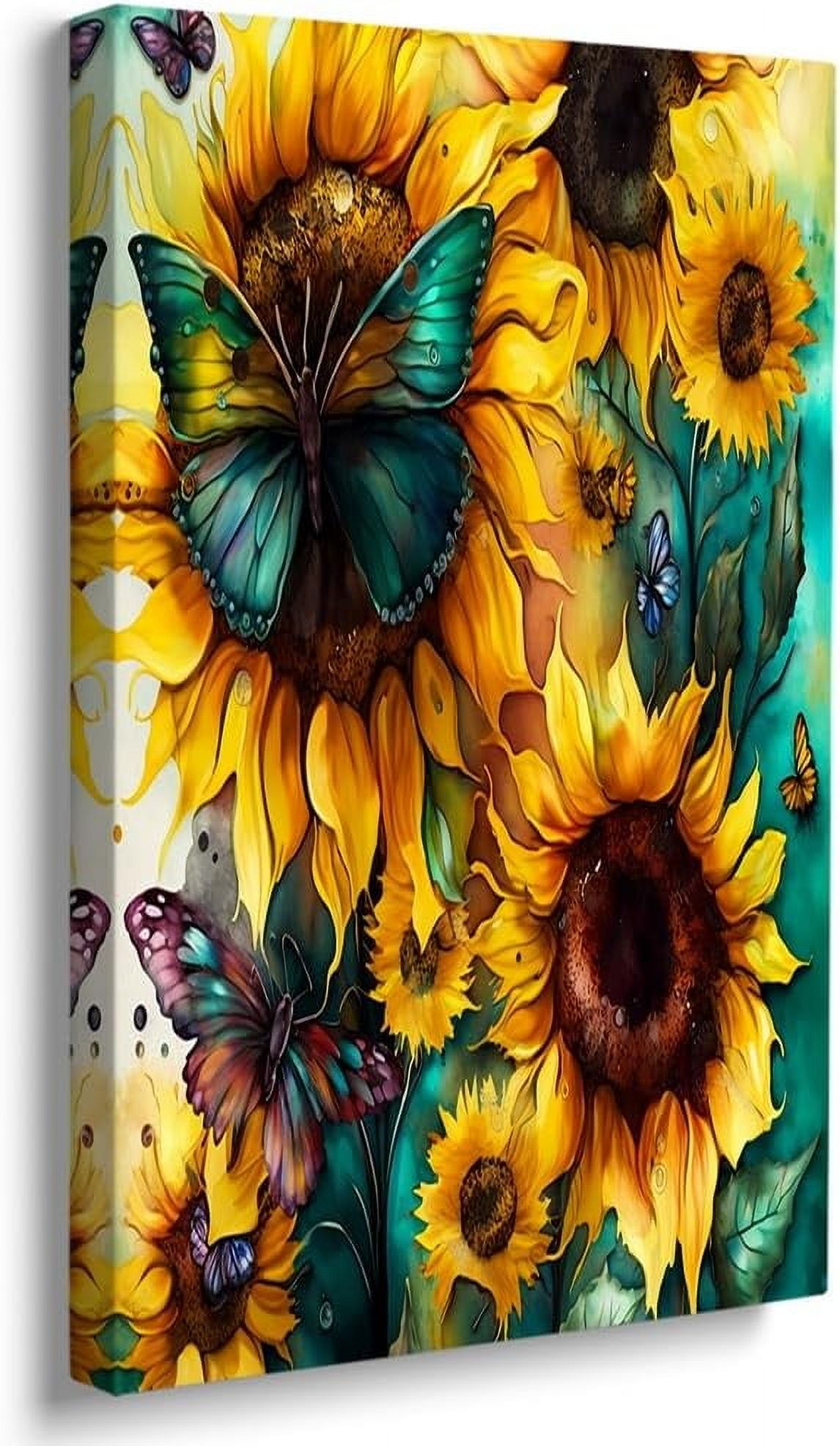 AVOI Spring Sunflower Bathroom Decor Rustic Bedroom Wall Art Farmhouse ...