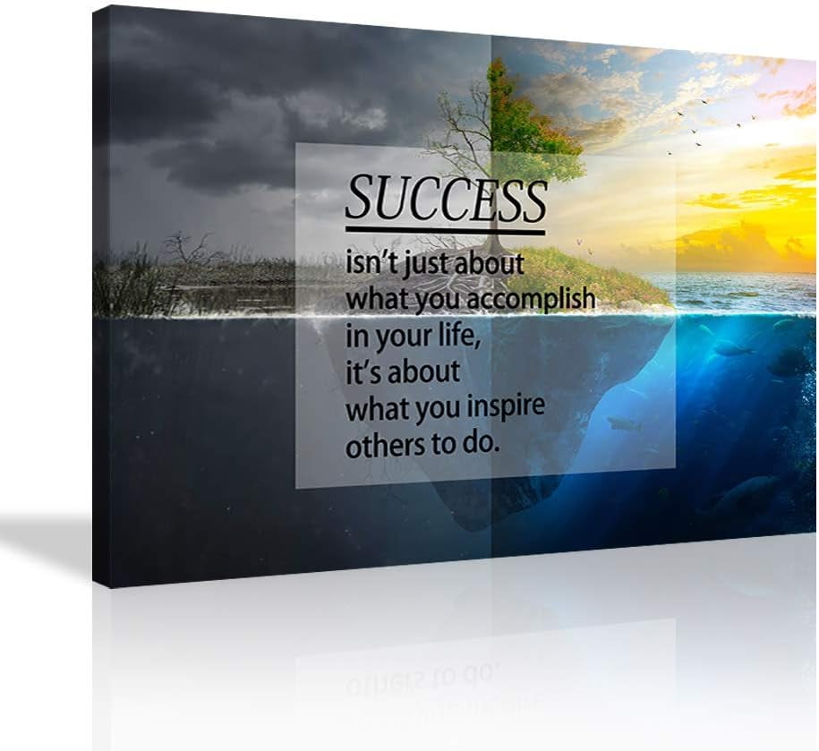 AVOI Success Canvas Prints Wall Art Tree Island Pictures Painting ...