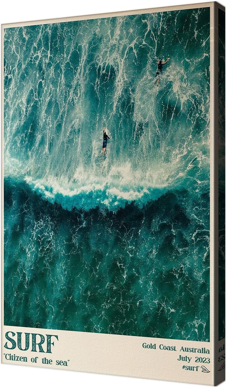 AVOI Summer Beachy Wall Art Surf Summer Beach Coastal Poster For Surfing Enthusiasts Room Decor ...