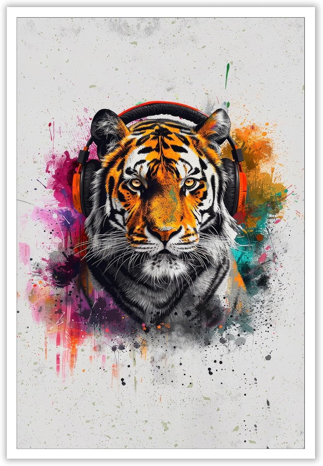AVOI Tiger Graffiti Pictures Colorful Street Pop Art Poster Abstract ...