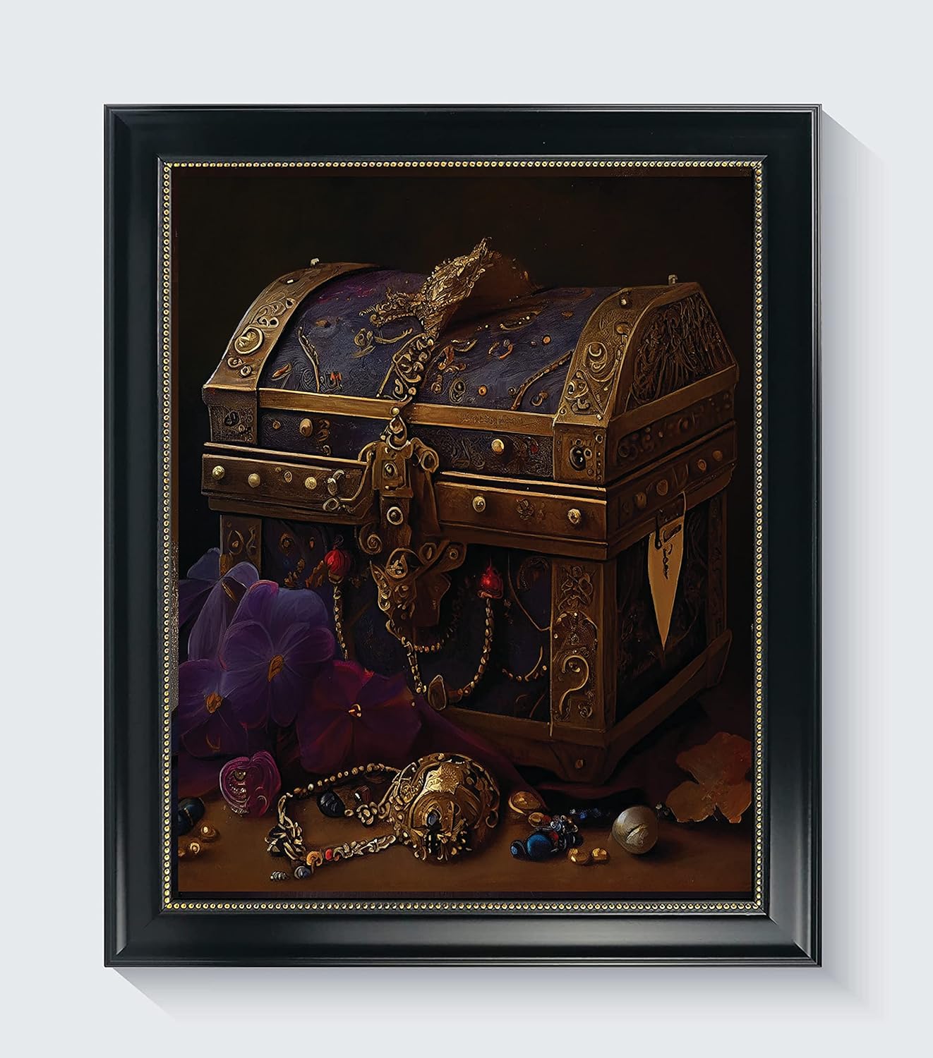 AVOI Treasure Chest Gothic Art Print Poster, Goth Wall Art Painting ...