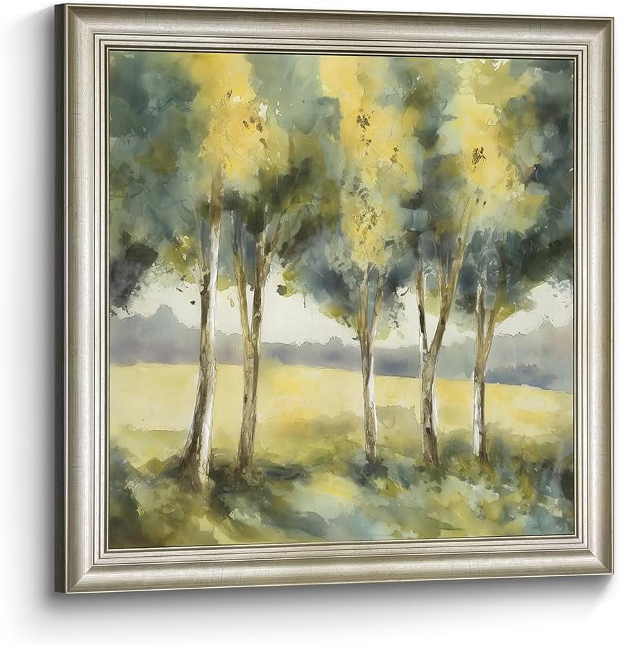 AVOI Tree Canvas Wall Art Framed: Trees Nature Painting Picture Artwork ...