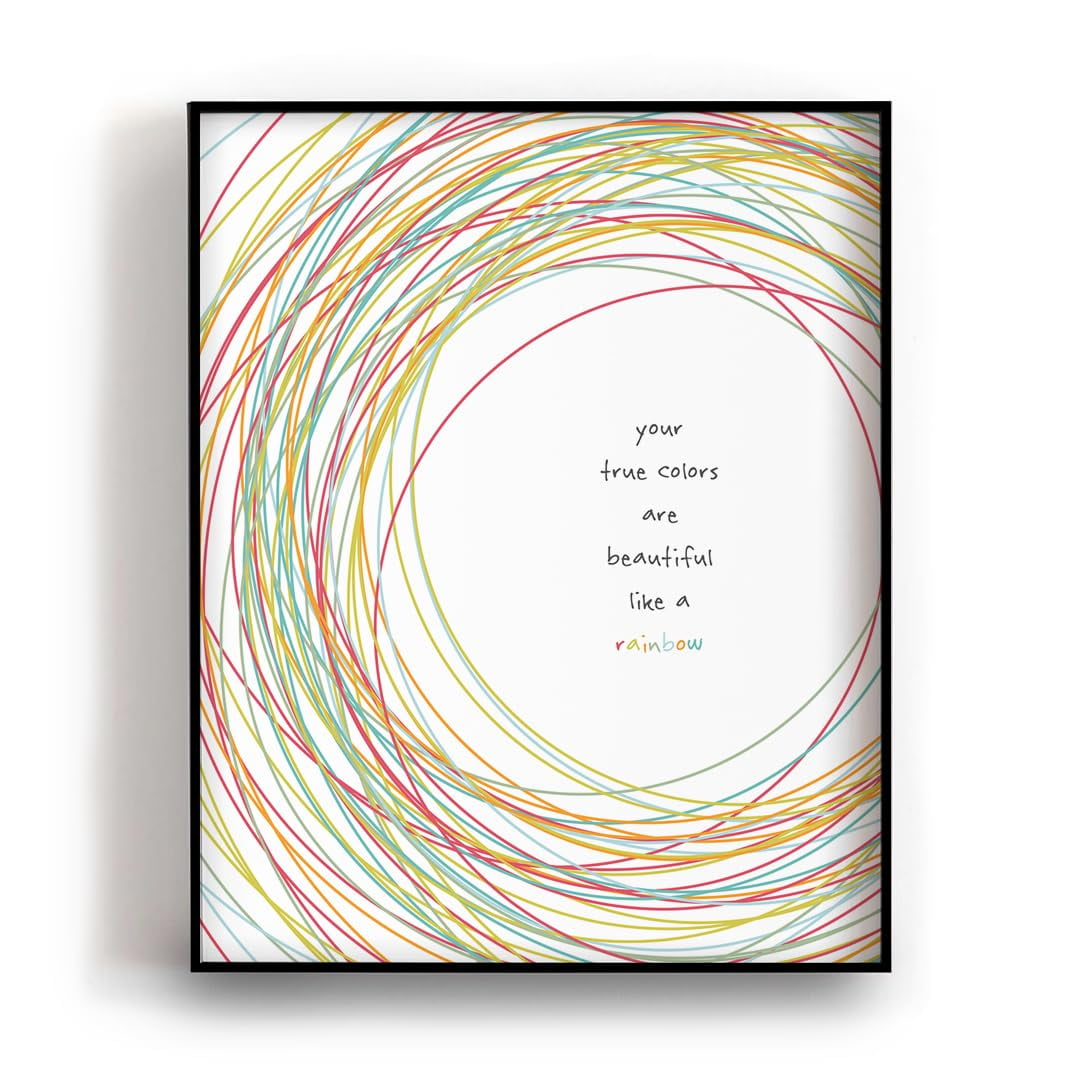 AVOI True Colors music wall art prints poster song lyrics valentines ...