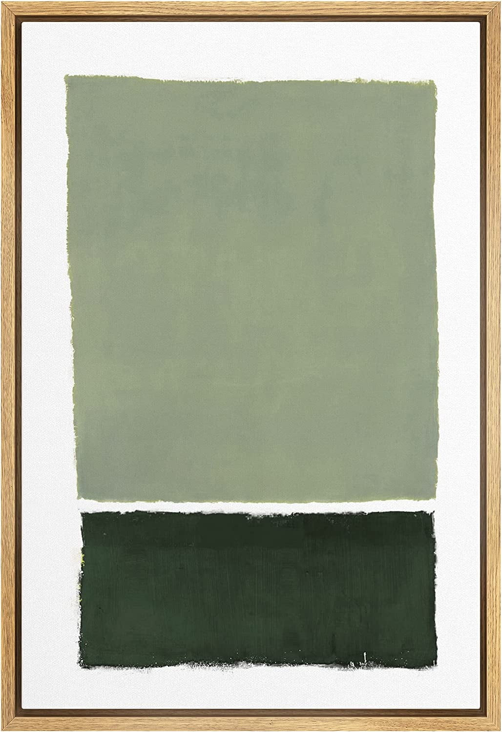AVOI Unframe Canvas Print Wall Art Forest Green Rothko Geometric Color ...