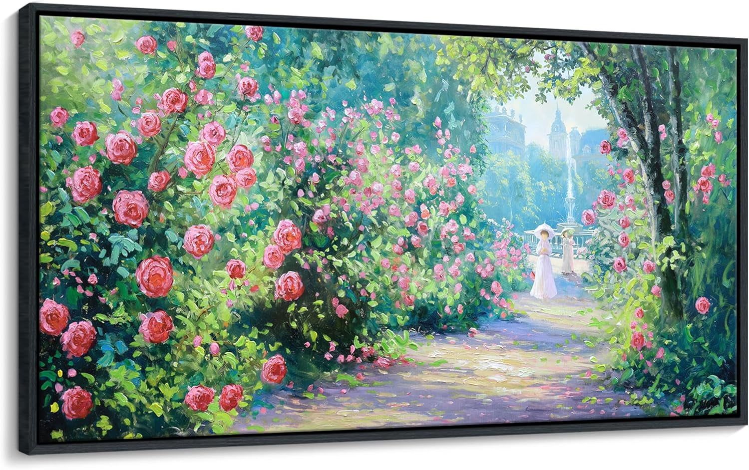AVOI Unframe Canvas Wall Art, Large Landscape Wall Painting 24"X48 ...