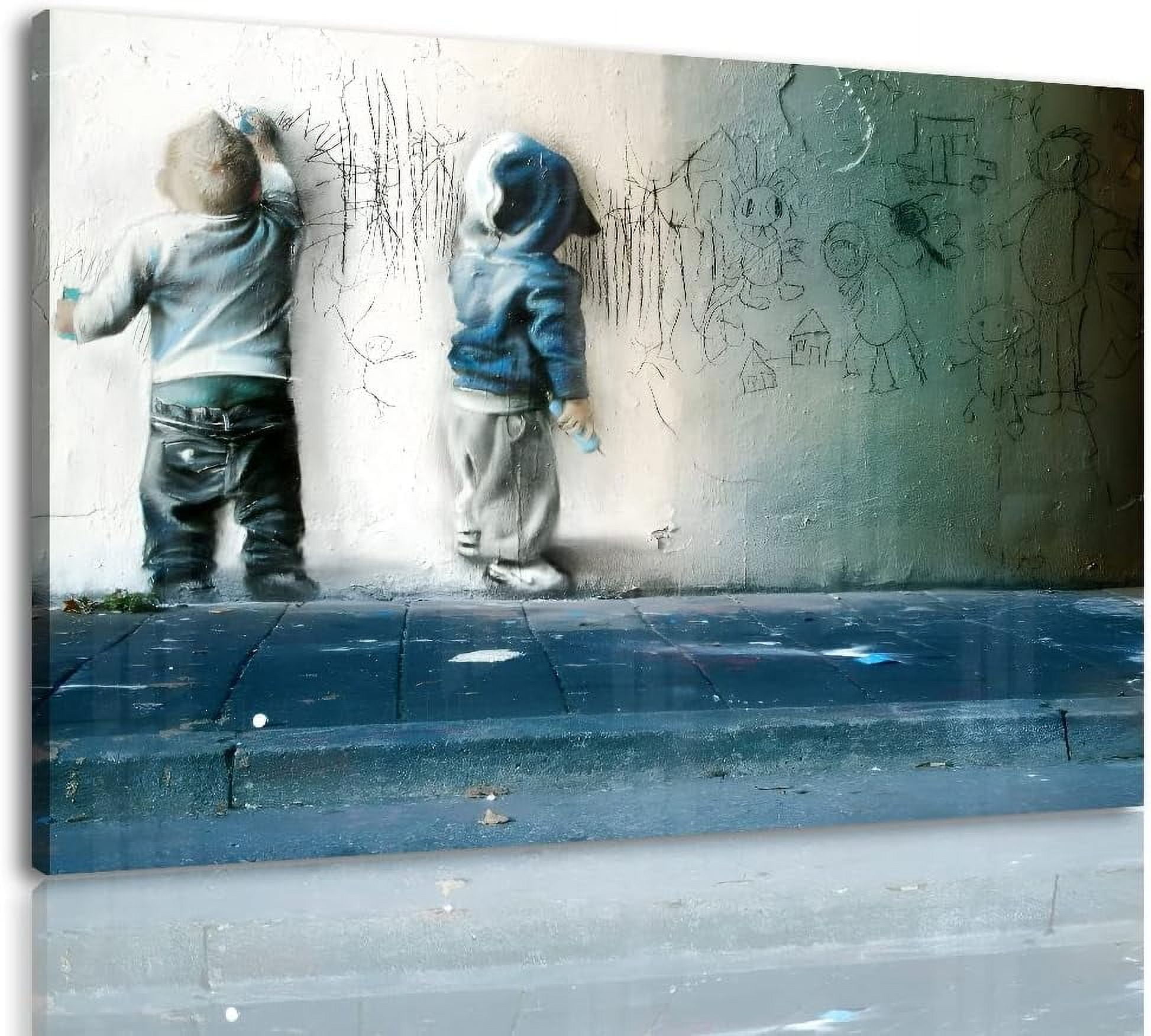 AVOI Unframed Banksy Street Graffiti Wall Art Decor Large Abstract ...