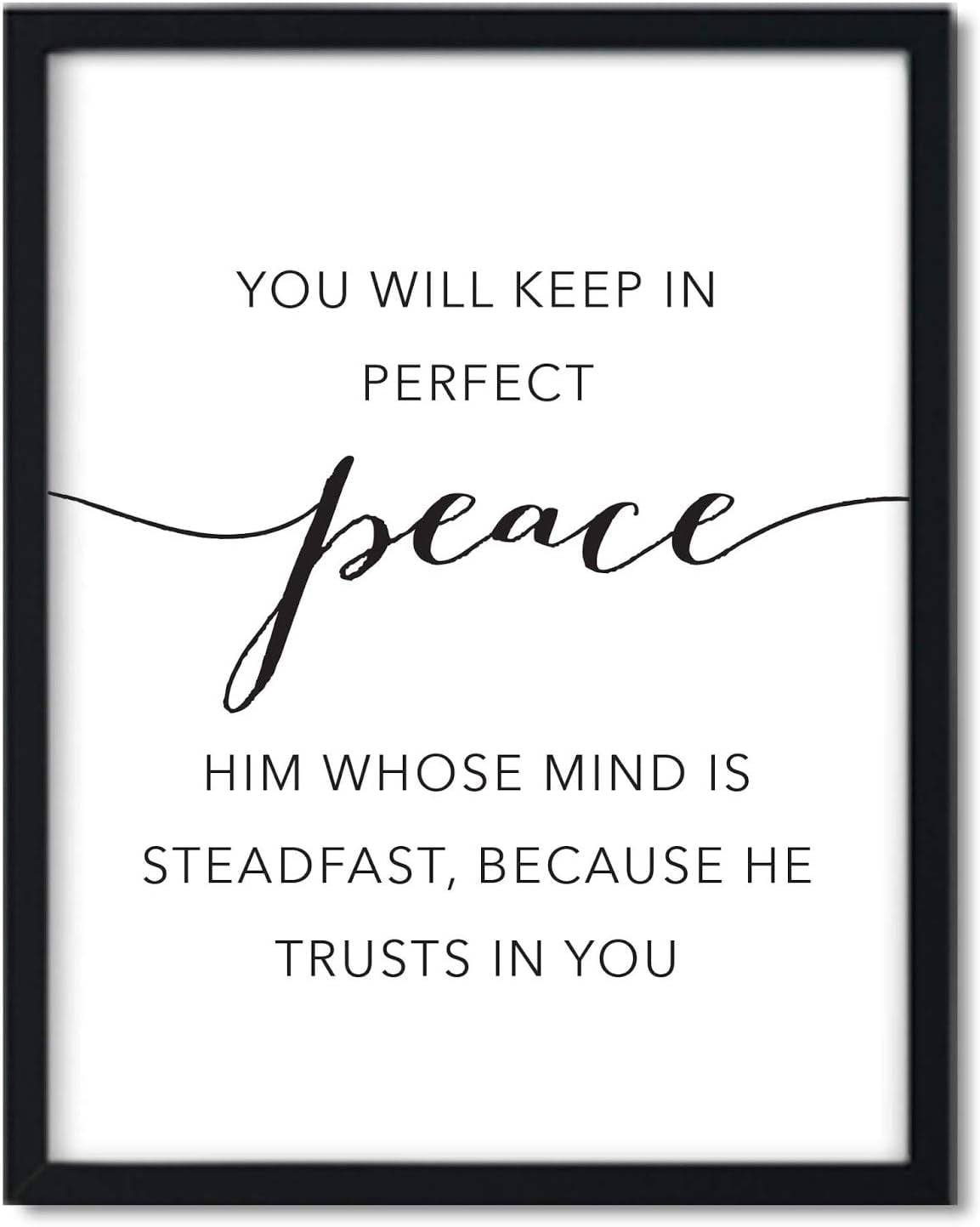 AVOI Unframed Black White Wall Art Decor Poster Print, Bible Verses ...