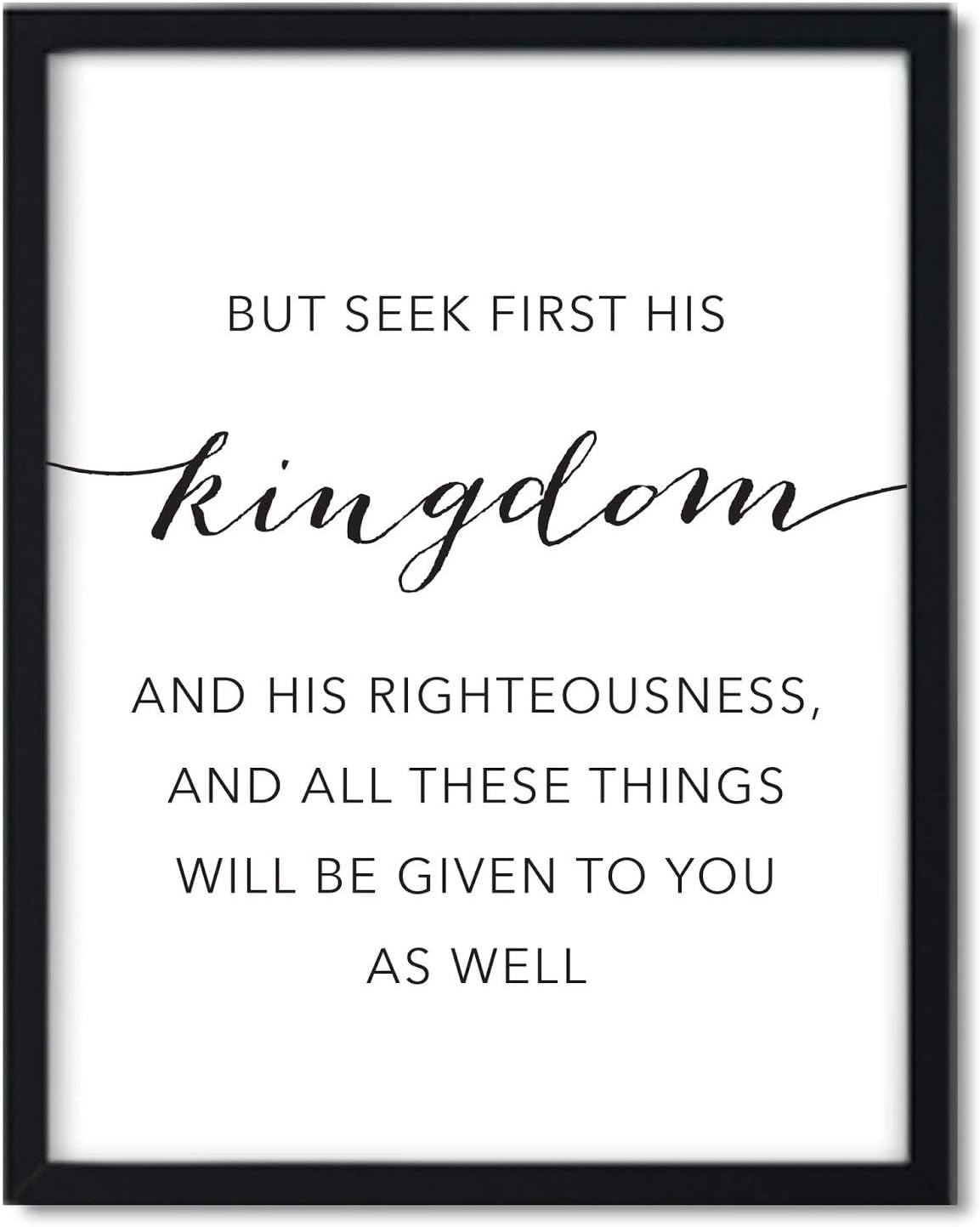 AVOI Unframed Black White Wall Art Decor Poster Print, Bible Verses ...