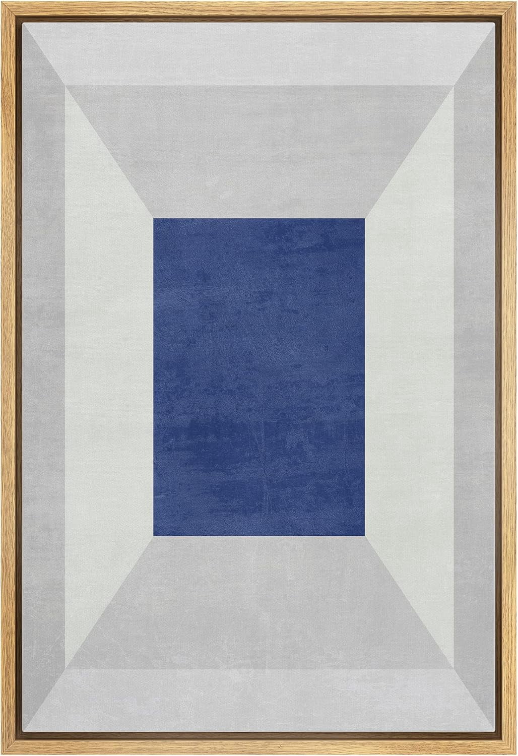 AVOI Unframed Canvas Print Wall Art 3D Effect Surreal Blue Square ...