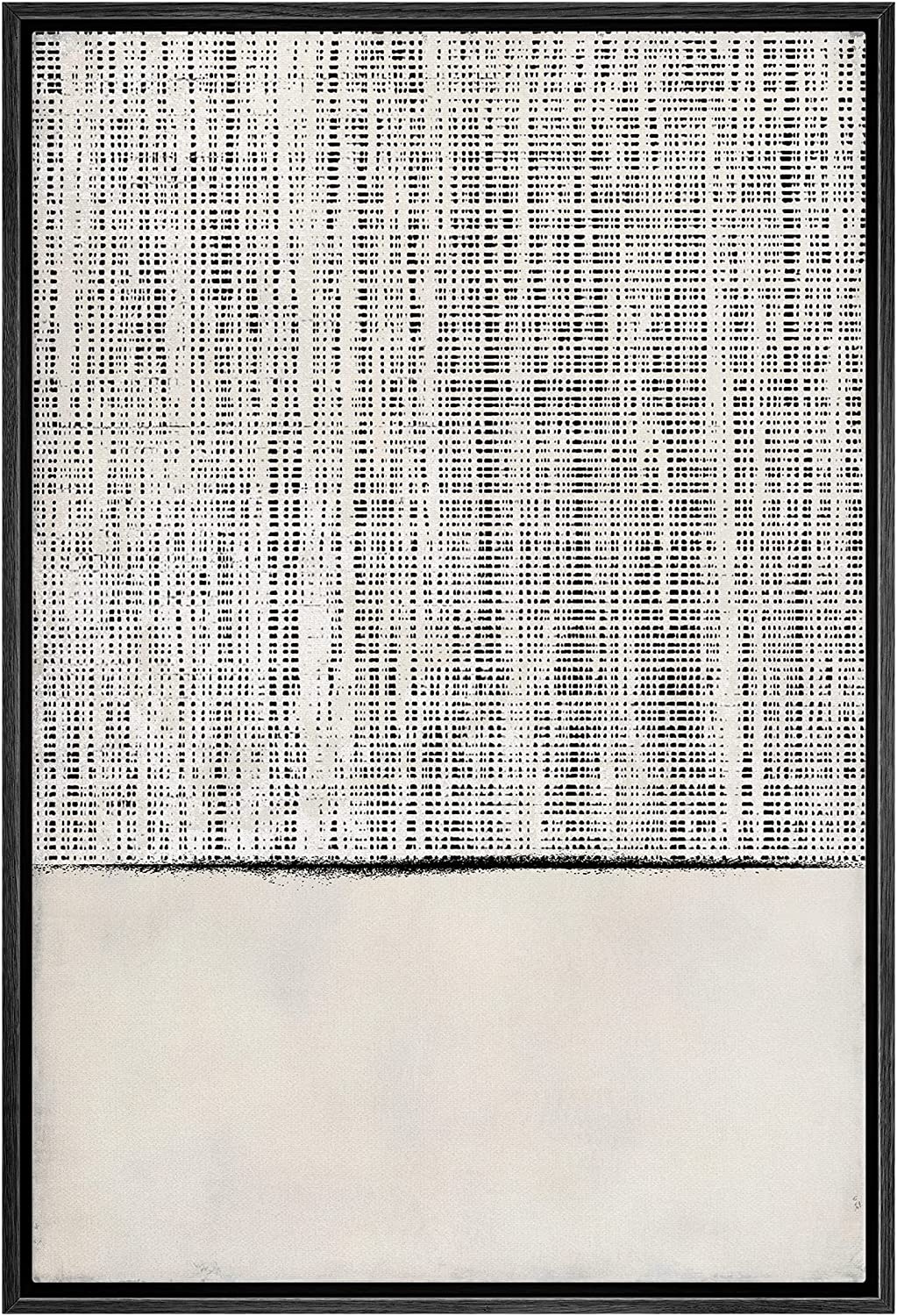 AVOI Unframed Canvas Print Wall Art Retro White Geometric Grid Color ...