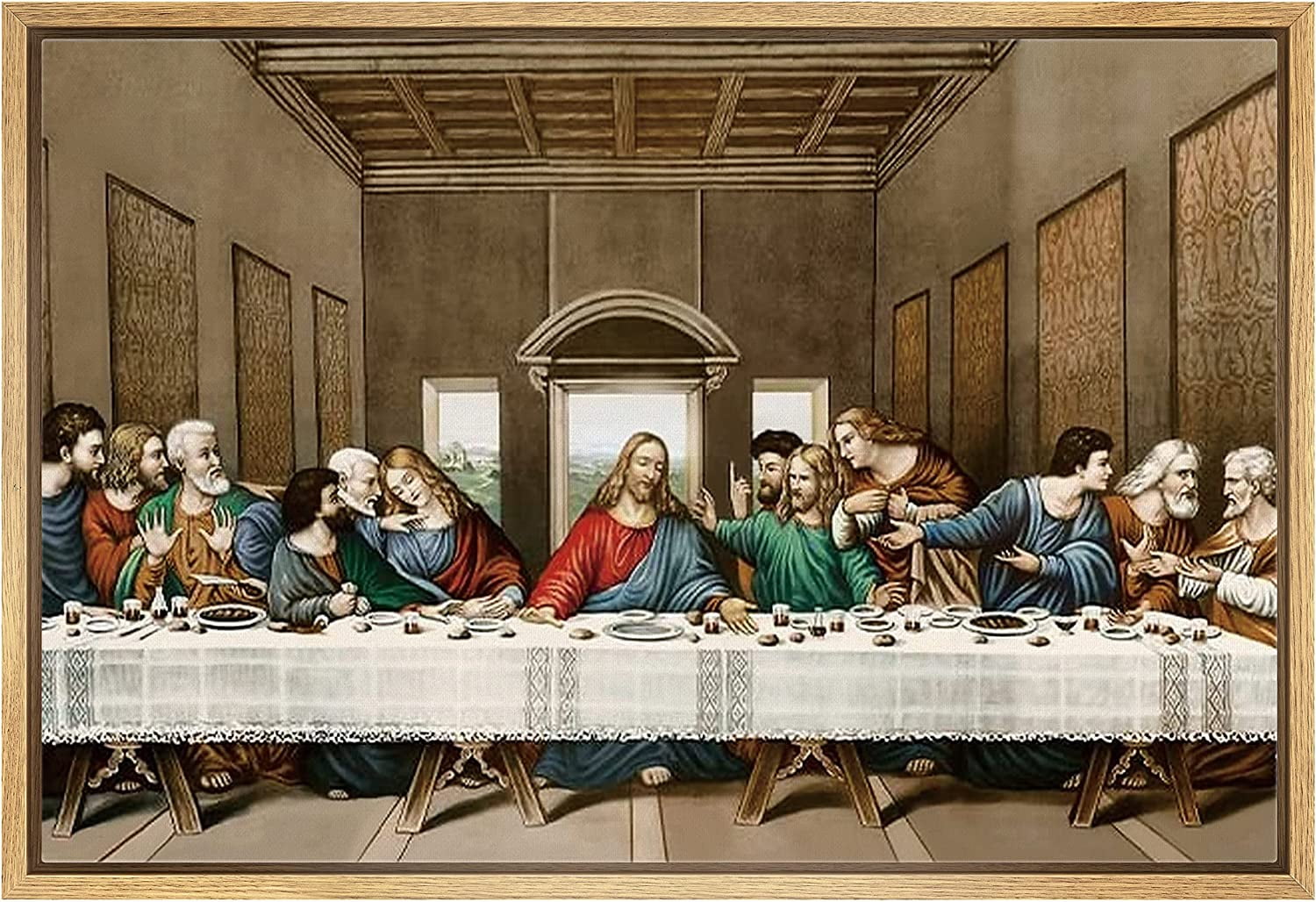 AVOI Unframed Canvas Print Wall Art The Last Supper by Leonardo da ...