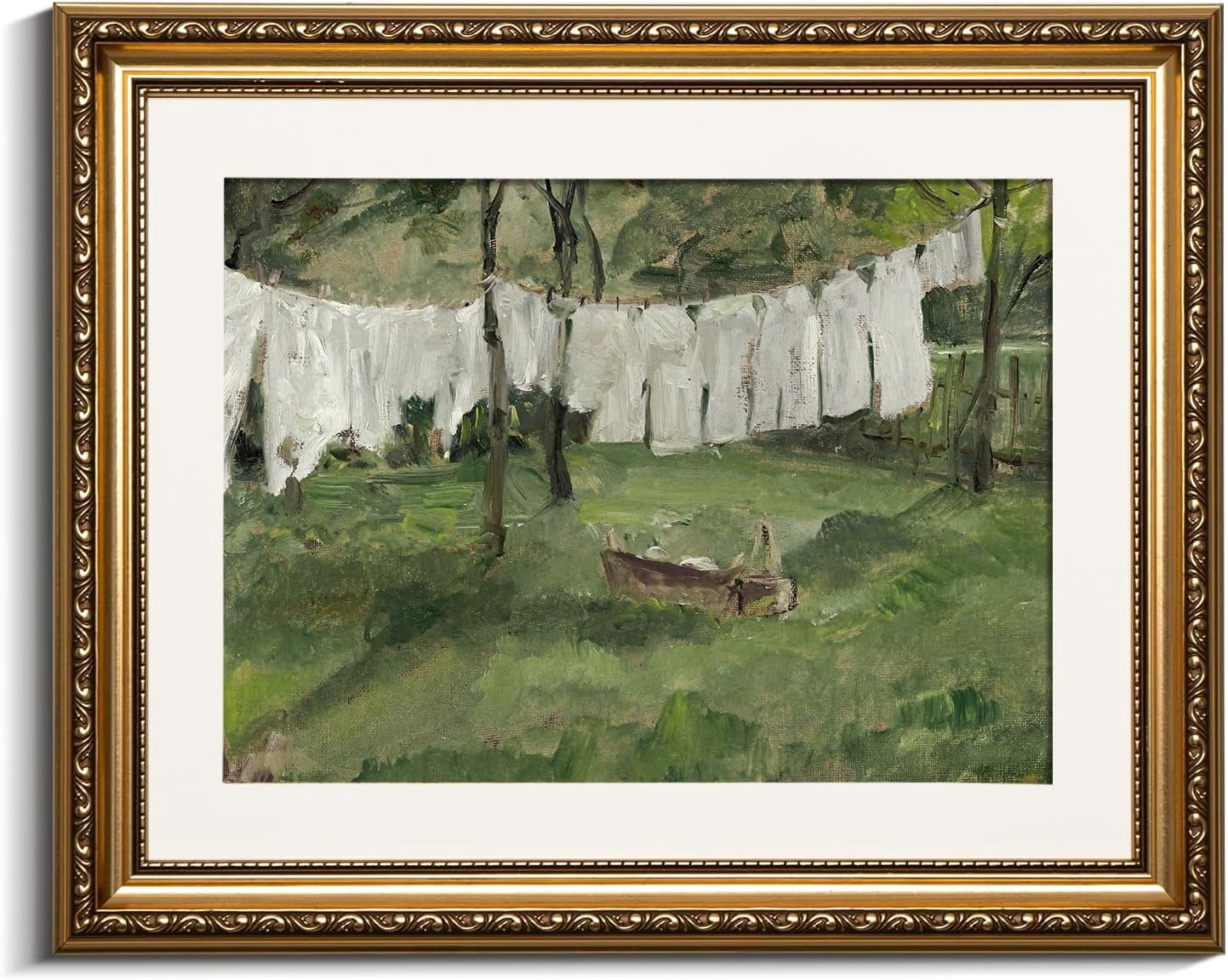 AVOI Unframed Canvas Wall Art for Living Room,Vintage Laundry Room Art ...