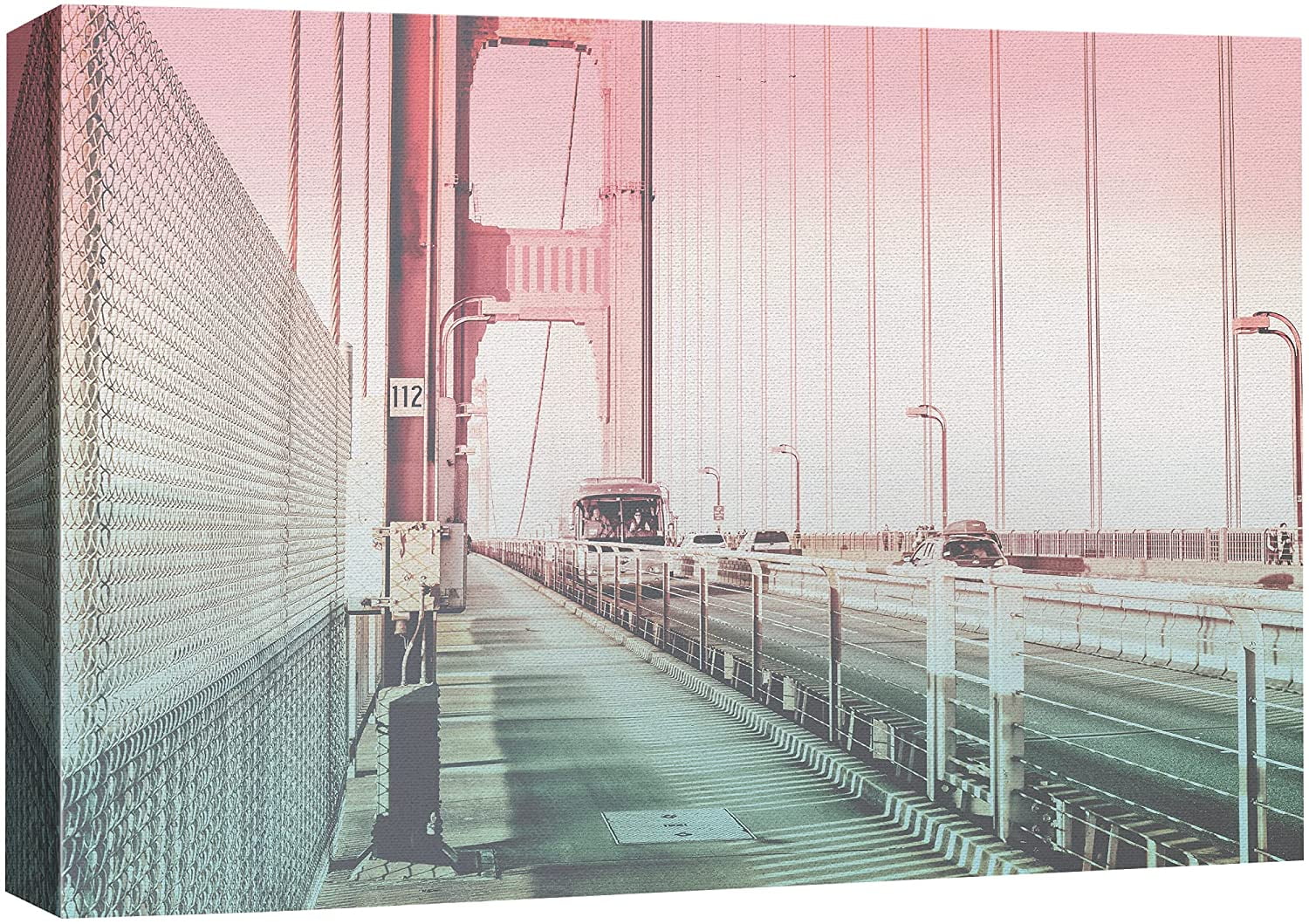 AVOI Unframed Wall Art Print Scenic 80s Bay Bridge Walk Pop Culture ...