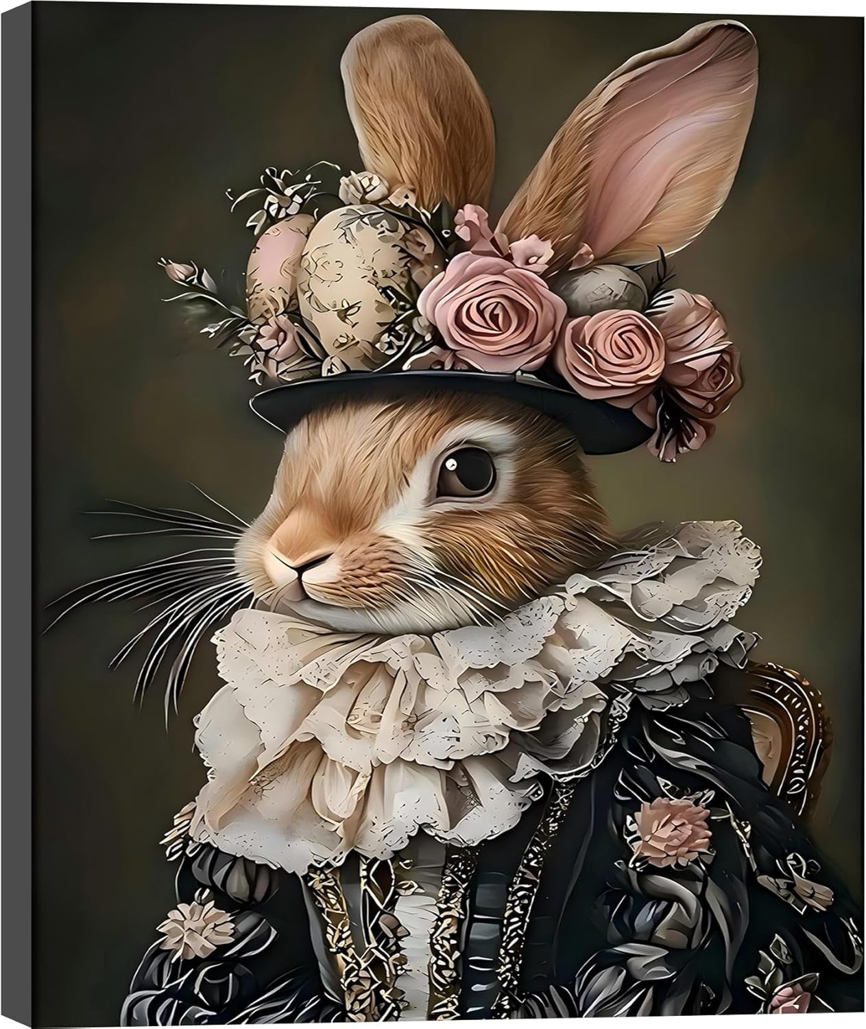 AVOI Vintage Easter Bunny Rabbit Portrait Poster Art Print, Classic ...