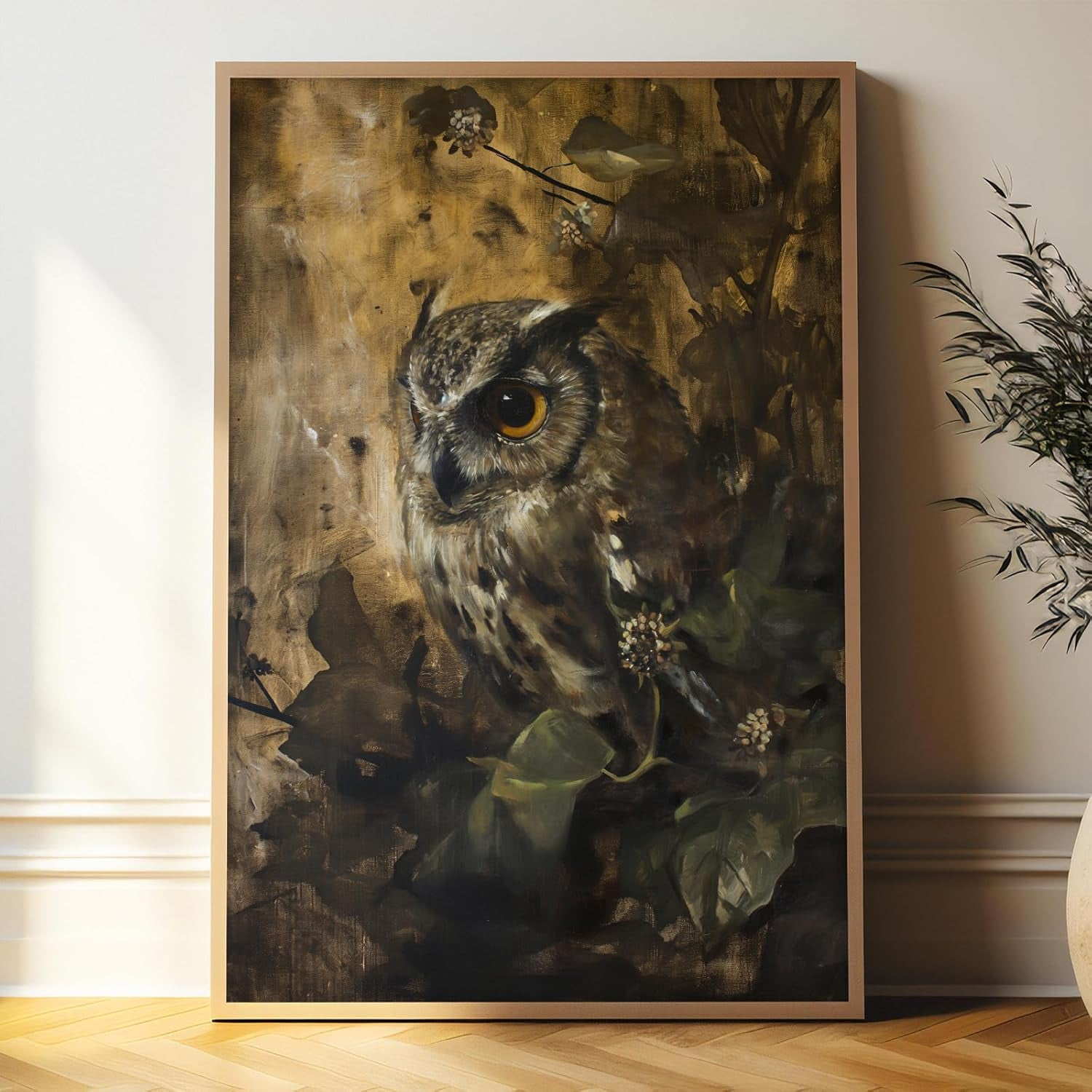 AVOI Vintage Owl Pictures Dark Academia Paintings Gothic Animal Prints ...