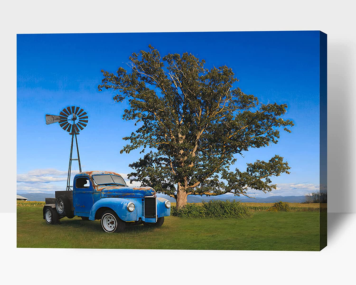 AVOI Vintage Truck Canvas Wall Art Farmhouse Wall Decor, Modern Old ...