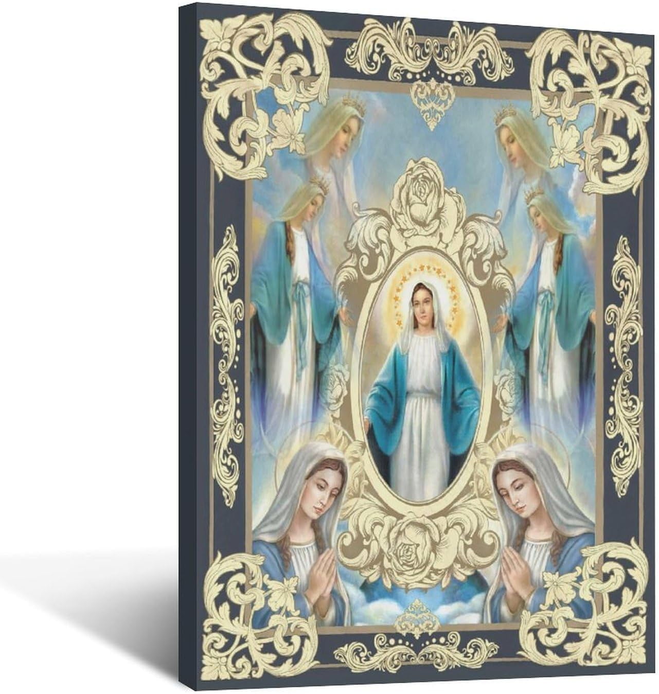 AVOI Virgin Mary Wall Art Mary Poster Pictures Wall Decor Mother of God ...