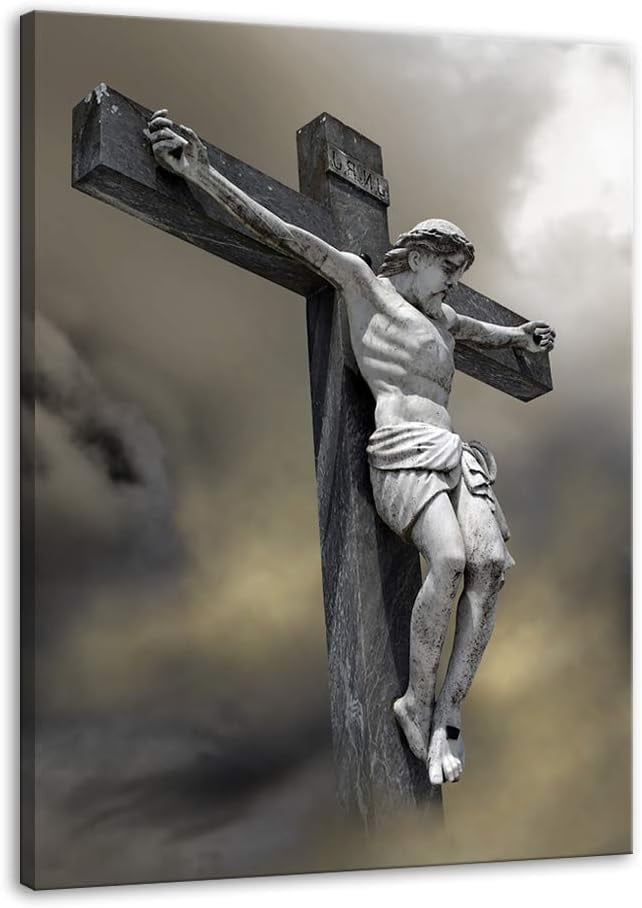 AVOI Wall Art Christian Jesus Cross Canvas and Posters of Christ on The ...