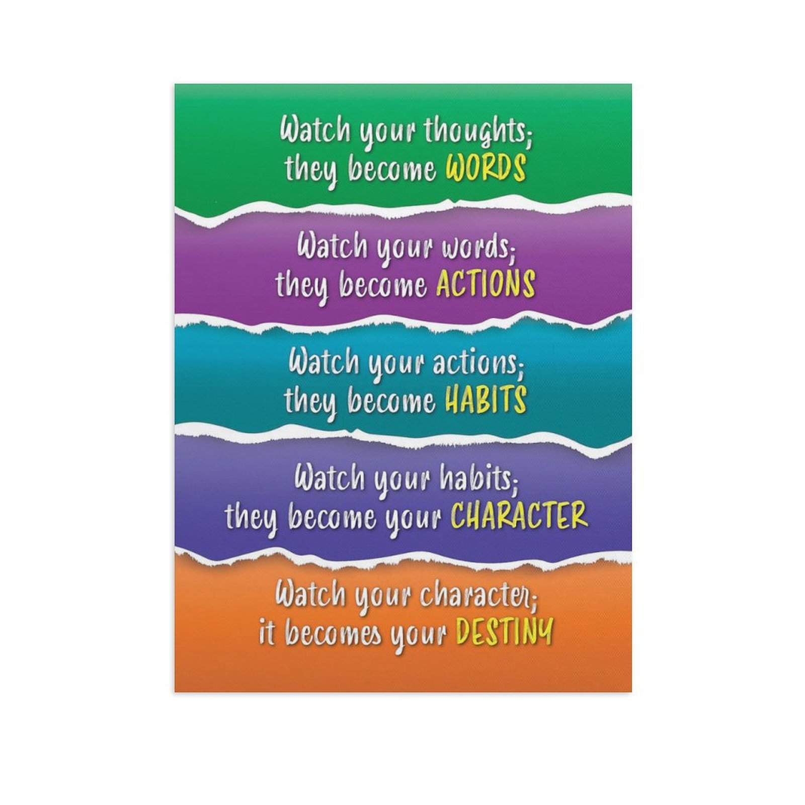 AVOI Watch Your Thoughts for They Become Words Poster — Anti-Bullying ...