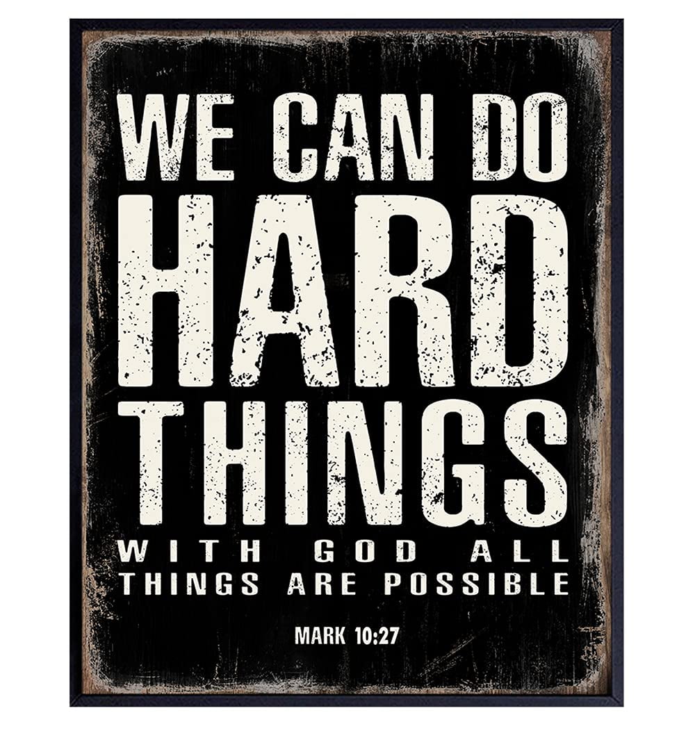 AVOI We Can Do Hard Things Sign - With God All Things Are Possible ...