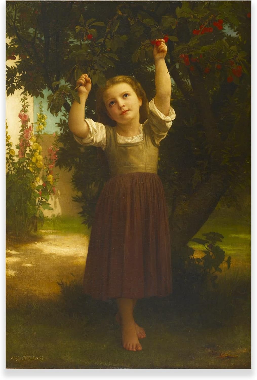 AVOI William Adolphe Bouguereau Art Prints-The Cherry Picker poster ...