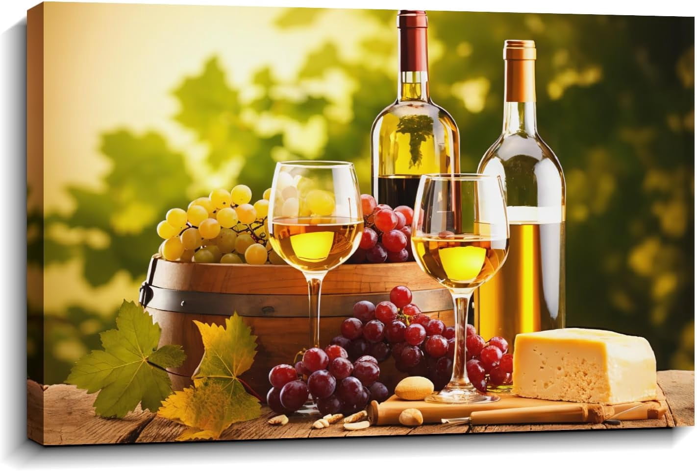 AVOI Wine Canvas Wall Art Kitchen Wall Decor for Dining Room Bar, Wine ...