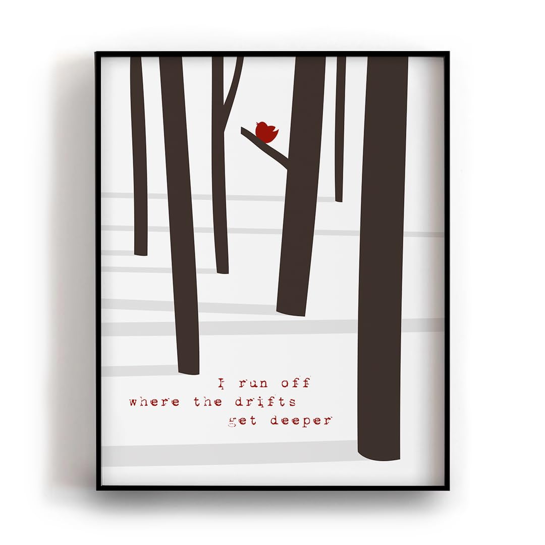 AVOI Winter music wall art prints poster song lyric inspirational ...