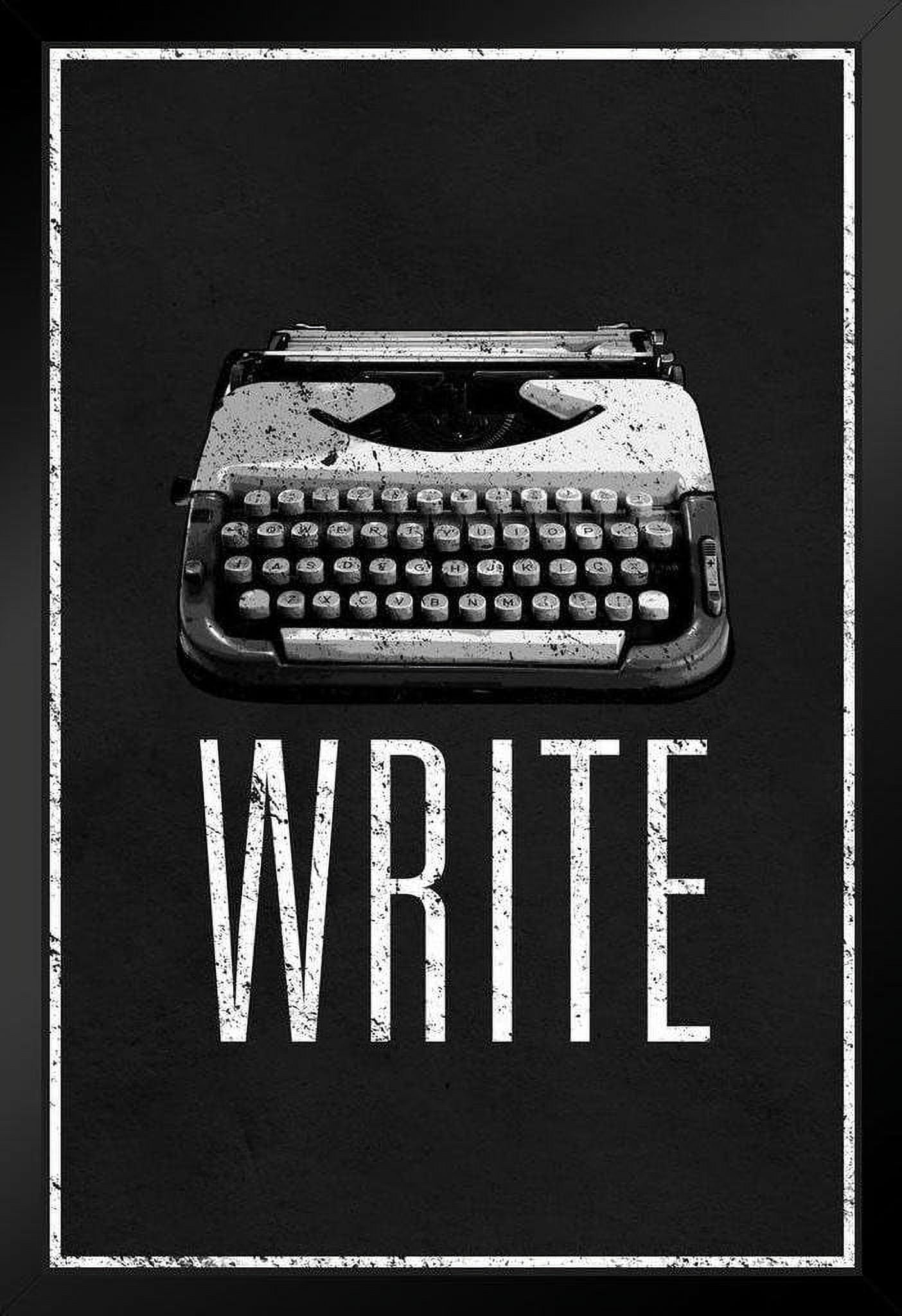 AVOI Write Retro Manual Typewriter Writer Poster Black White Author ...