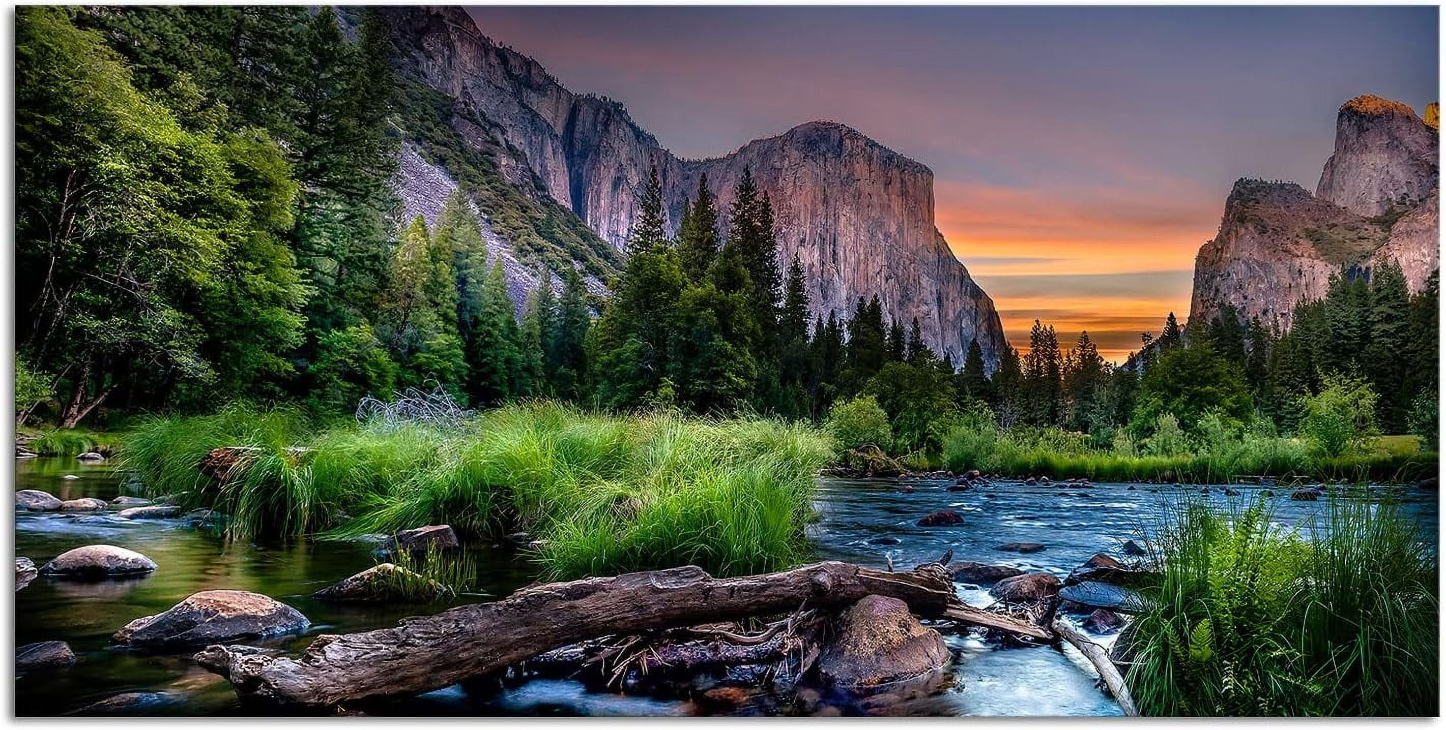 AVOI Yosemite Valley National Park Canvas Wall Art American Nature View ...